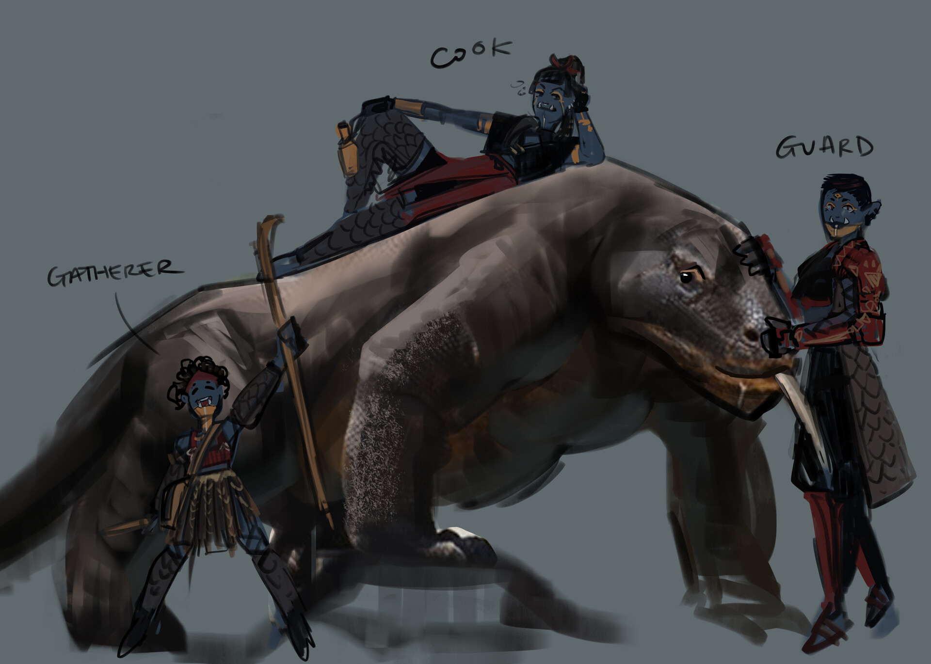 Giulia Carli - Character Sketches - 2019