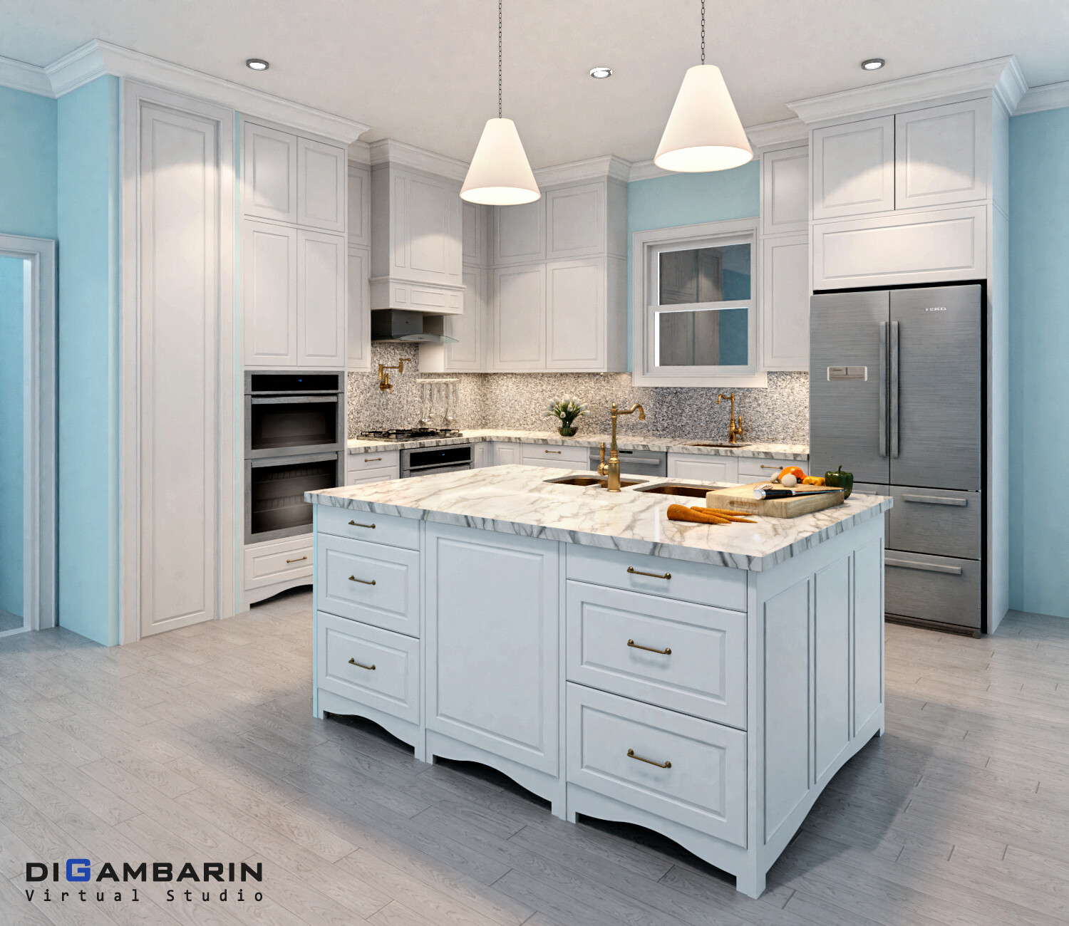 Digambarin Studio - Johnston Road Kitchen Design