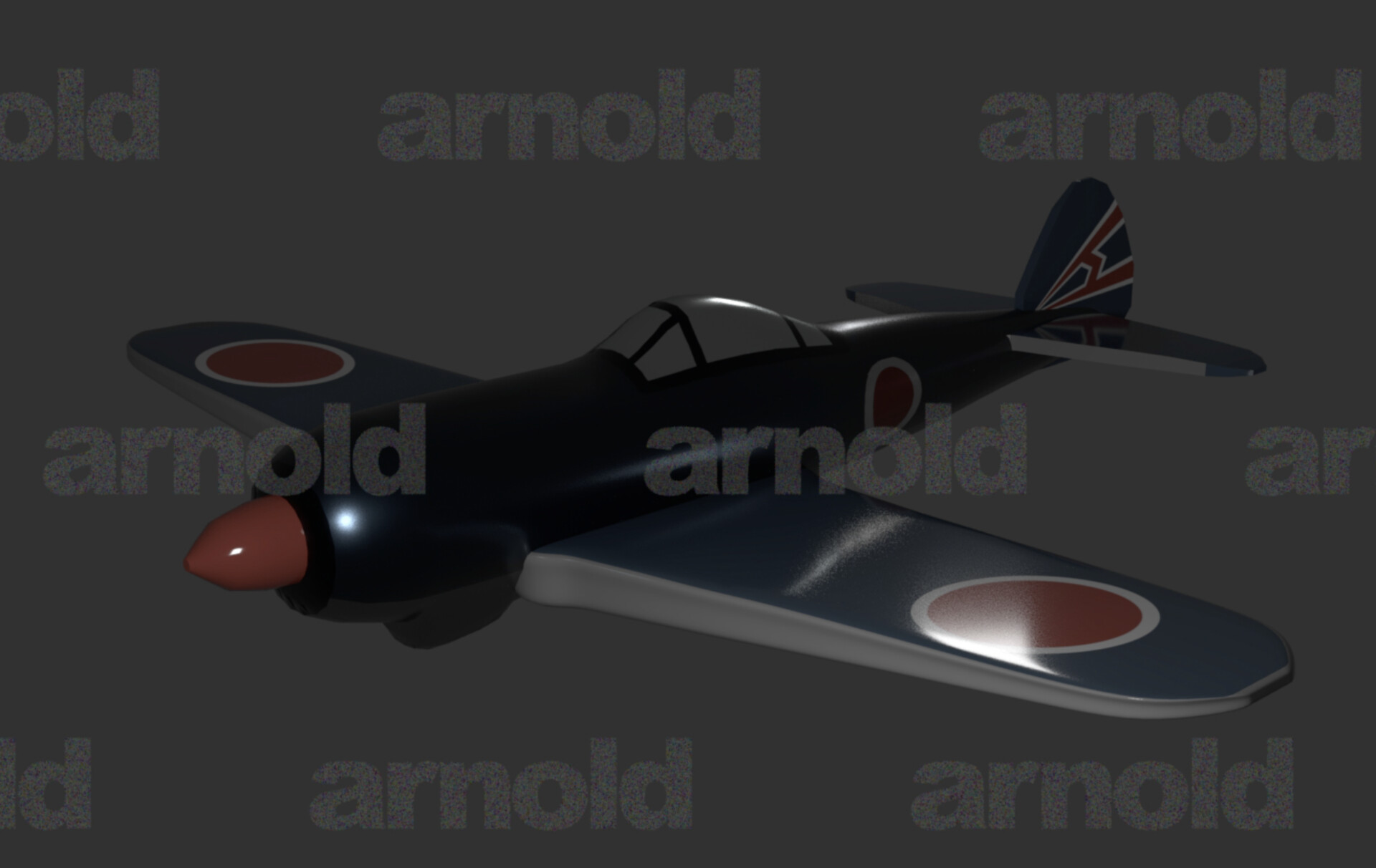 ArtStation - maya toy plane model