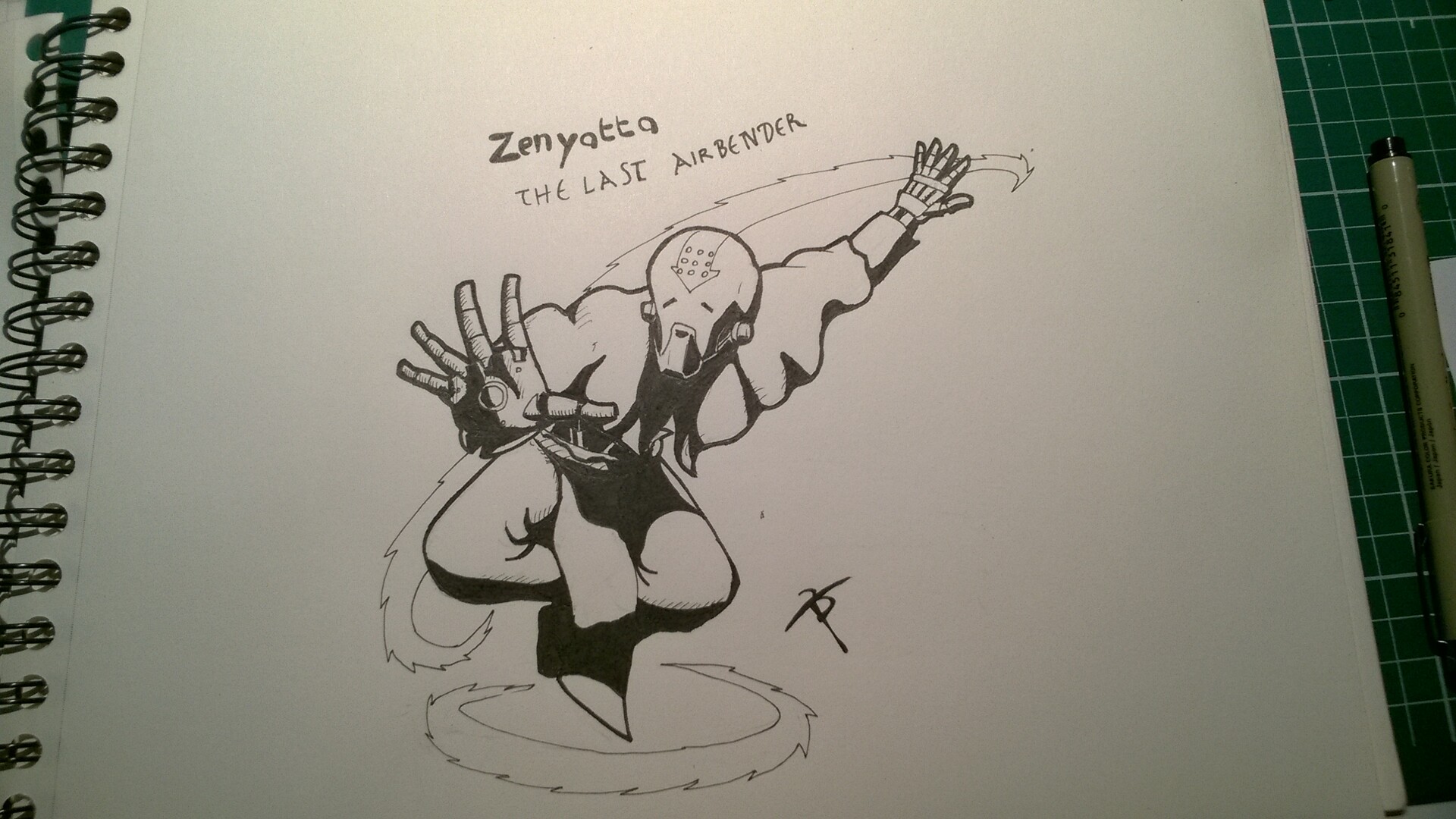 ArtStation - Some zenyatta drawings