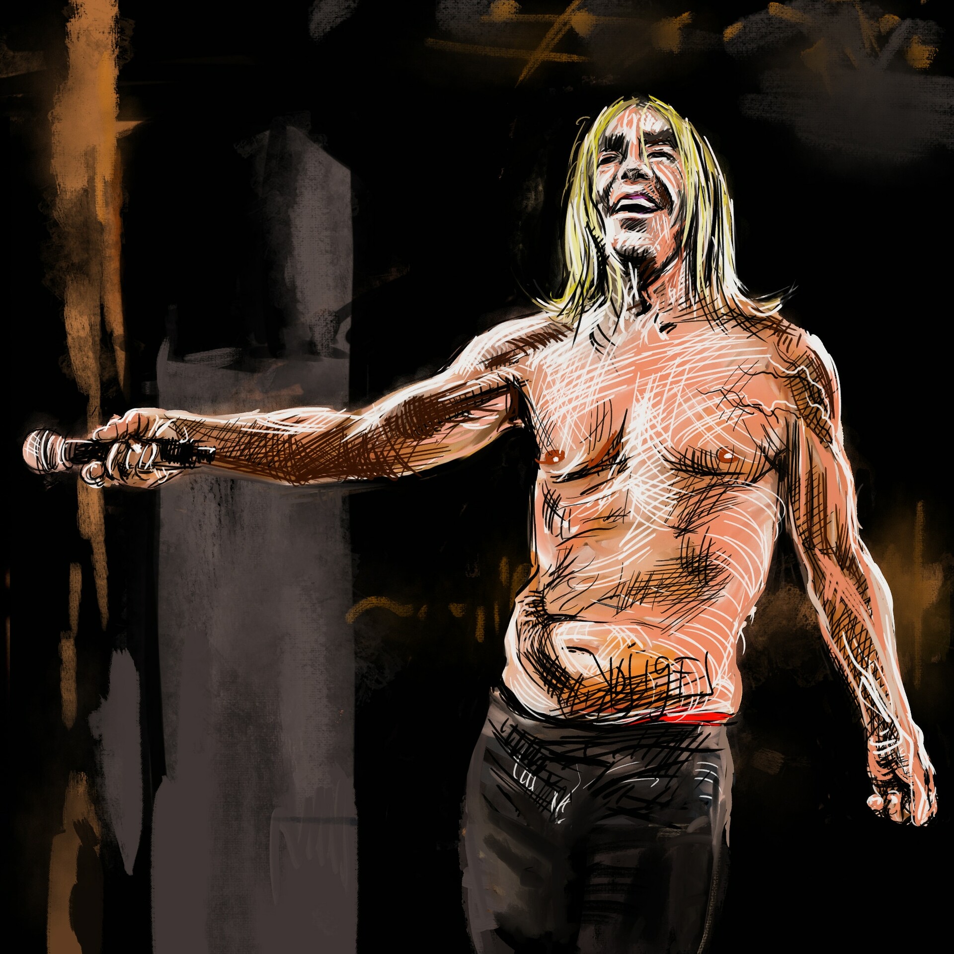 ArtStation - 🎤Iggy Pop