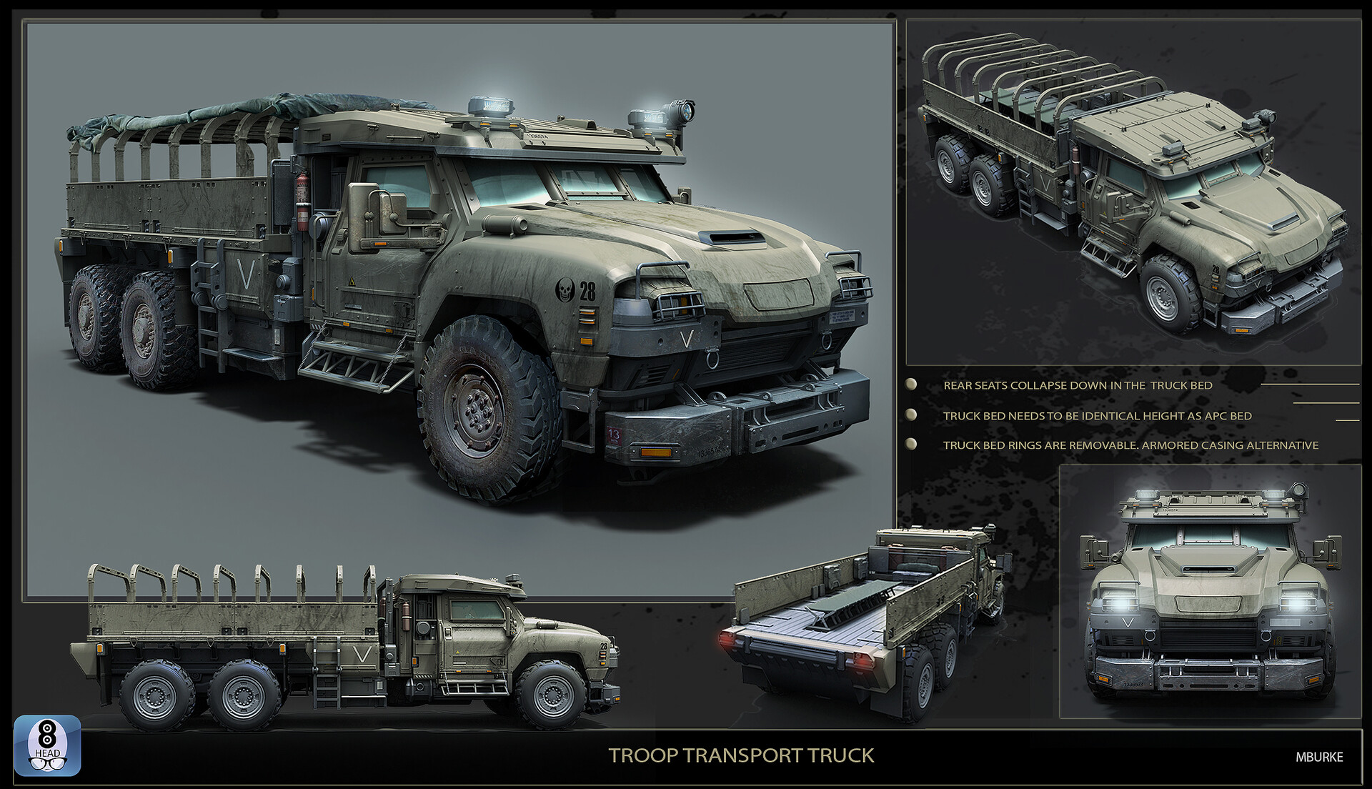 ArtStation - Troop Transport Truck