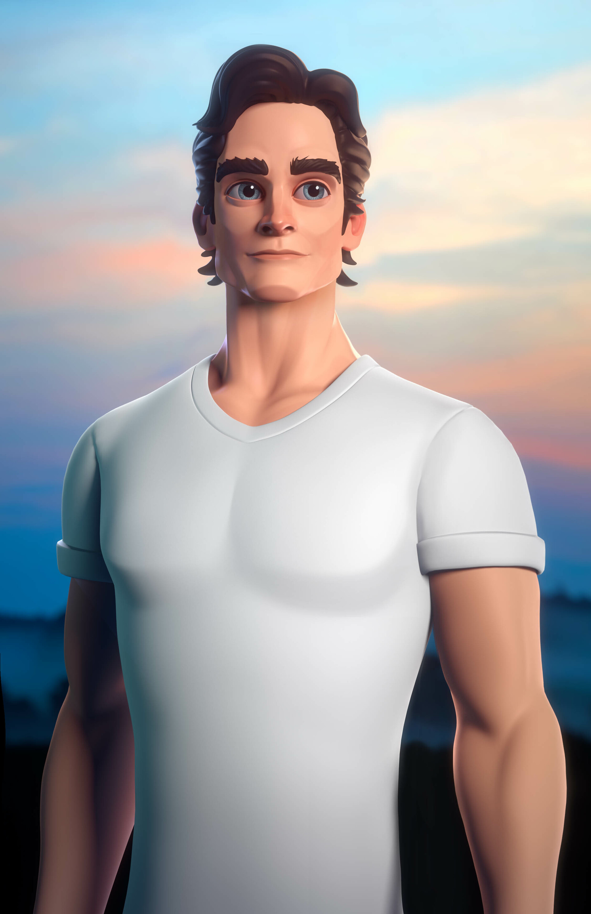 ArtStation - Matt Bomer cartoon
