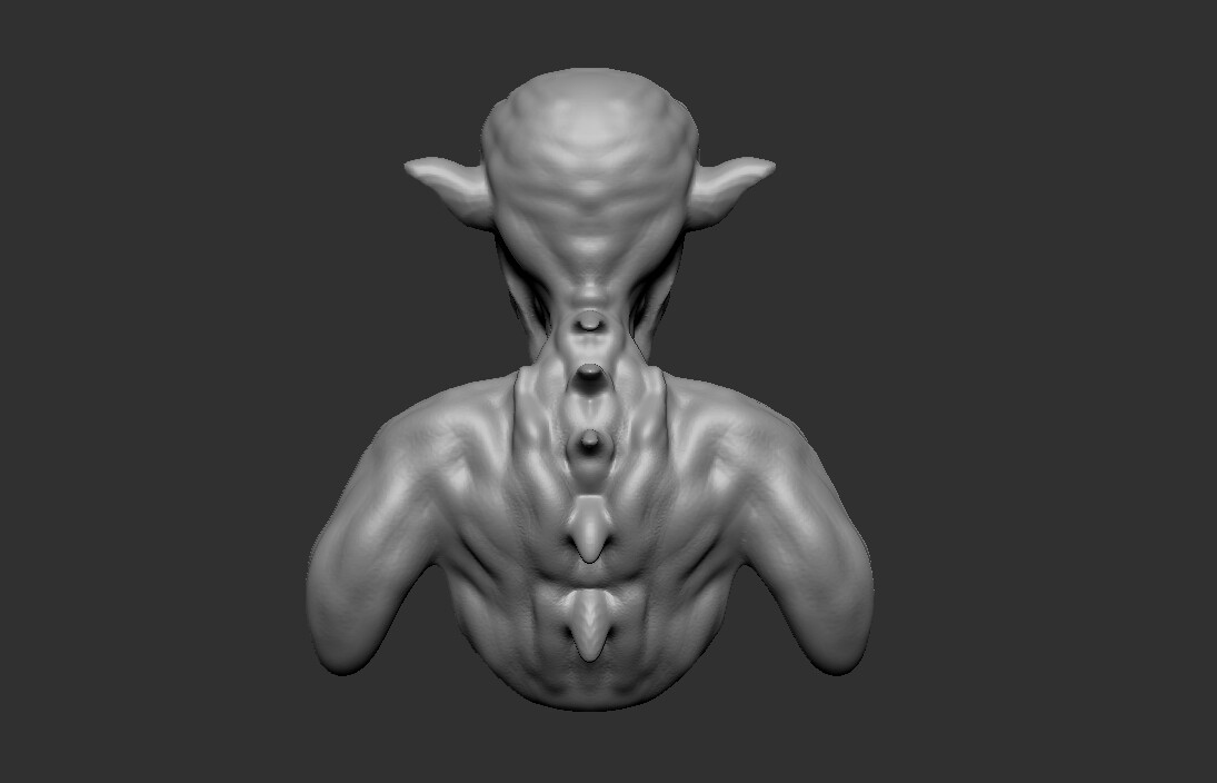 ArtStation - Goblin Head Bust.