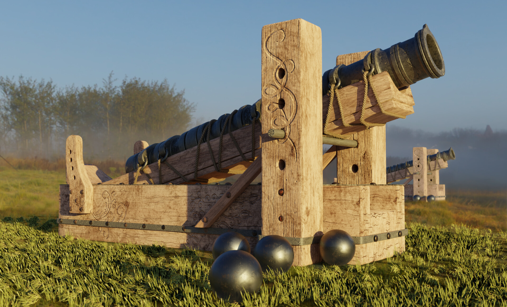 ArtStation - Medieval cannon..