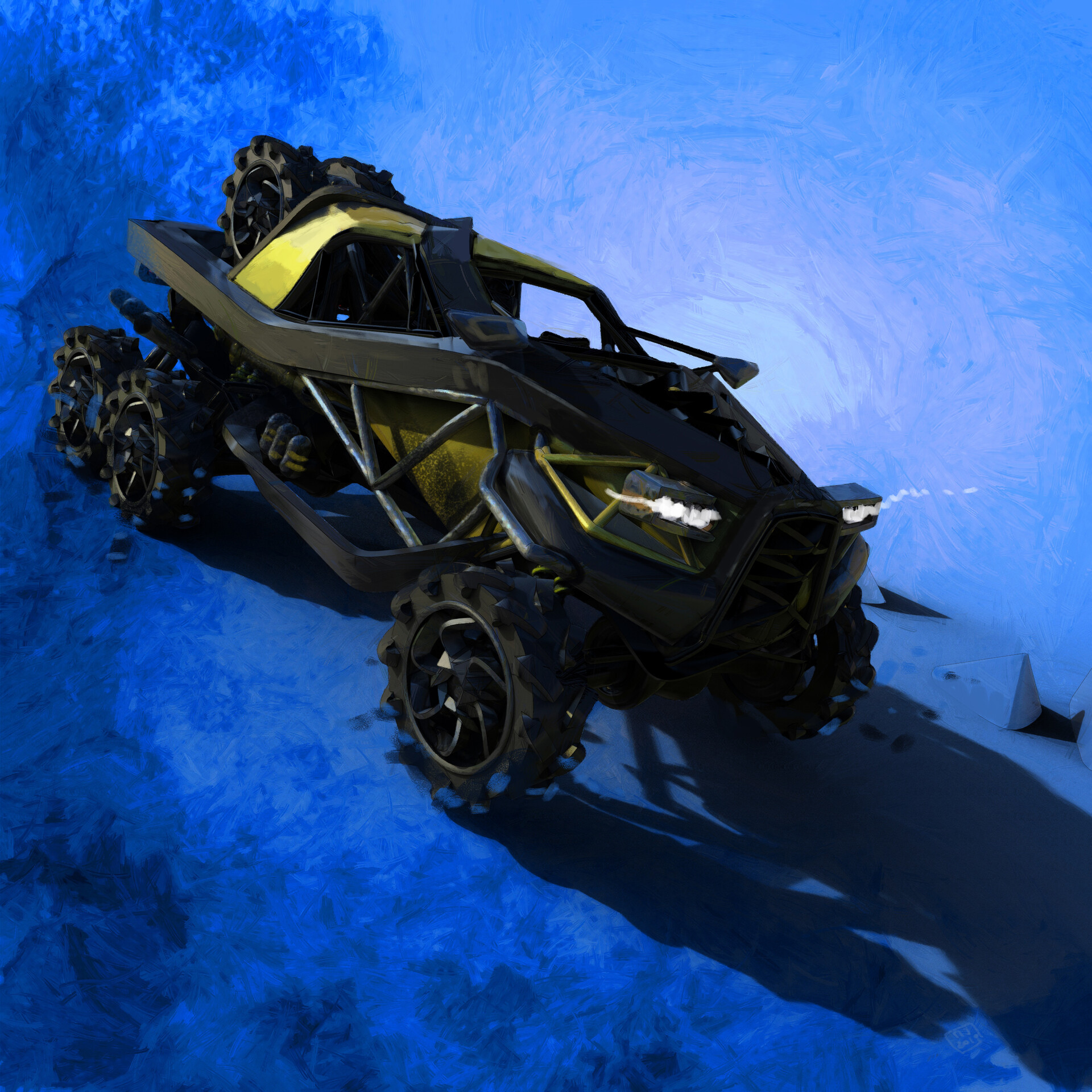 ArtStation - Sixwheeler buggy
