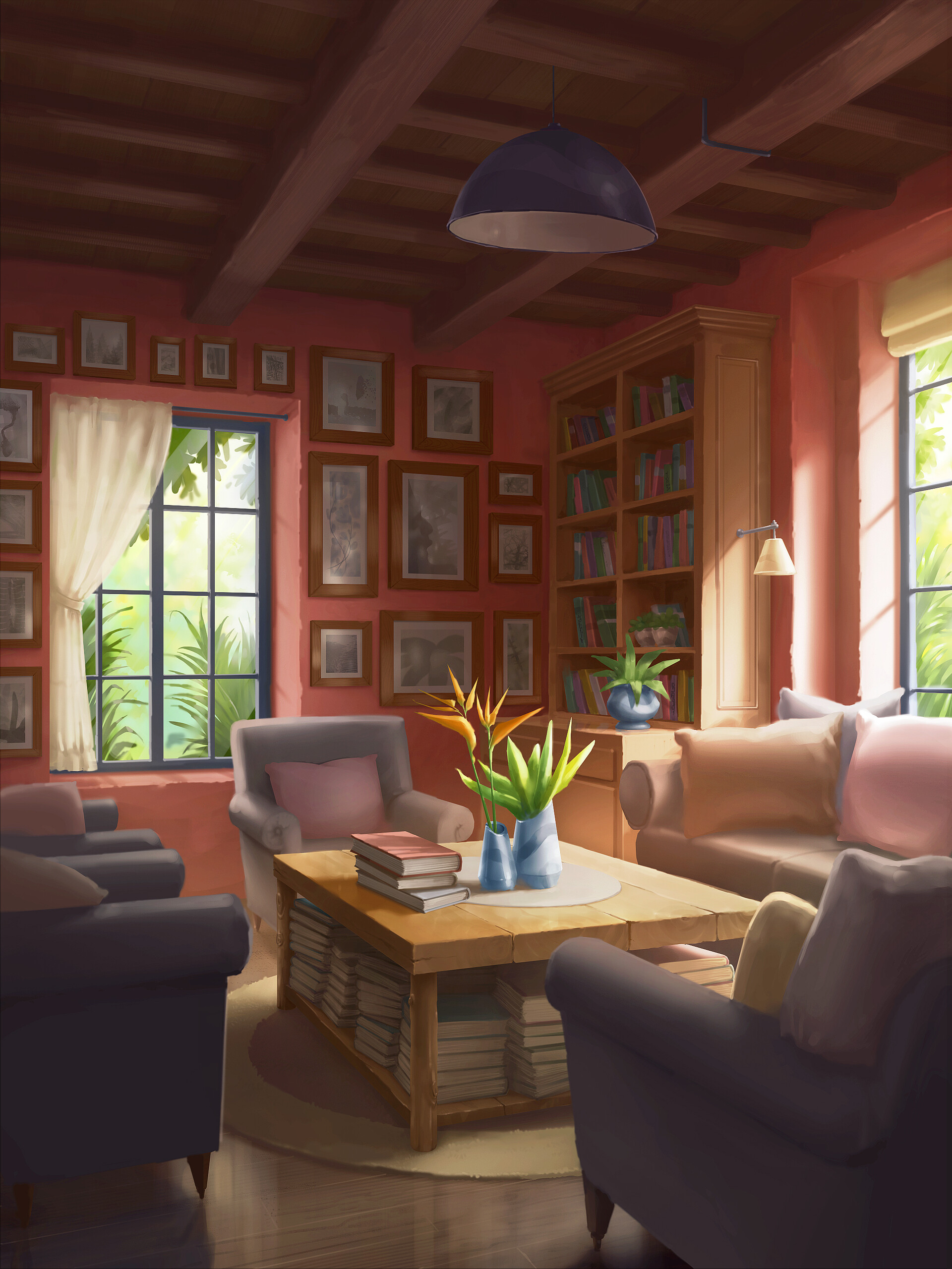ArtStation - LIVING ROOM_Concept art