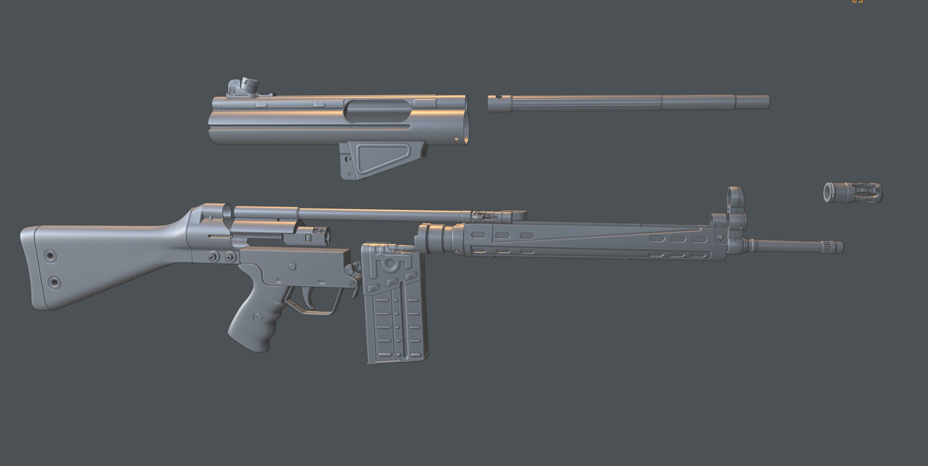 Sergey Pavlov - HK G3A3 Highpoly test