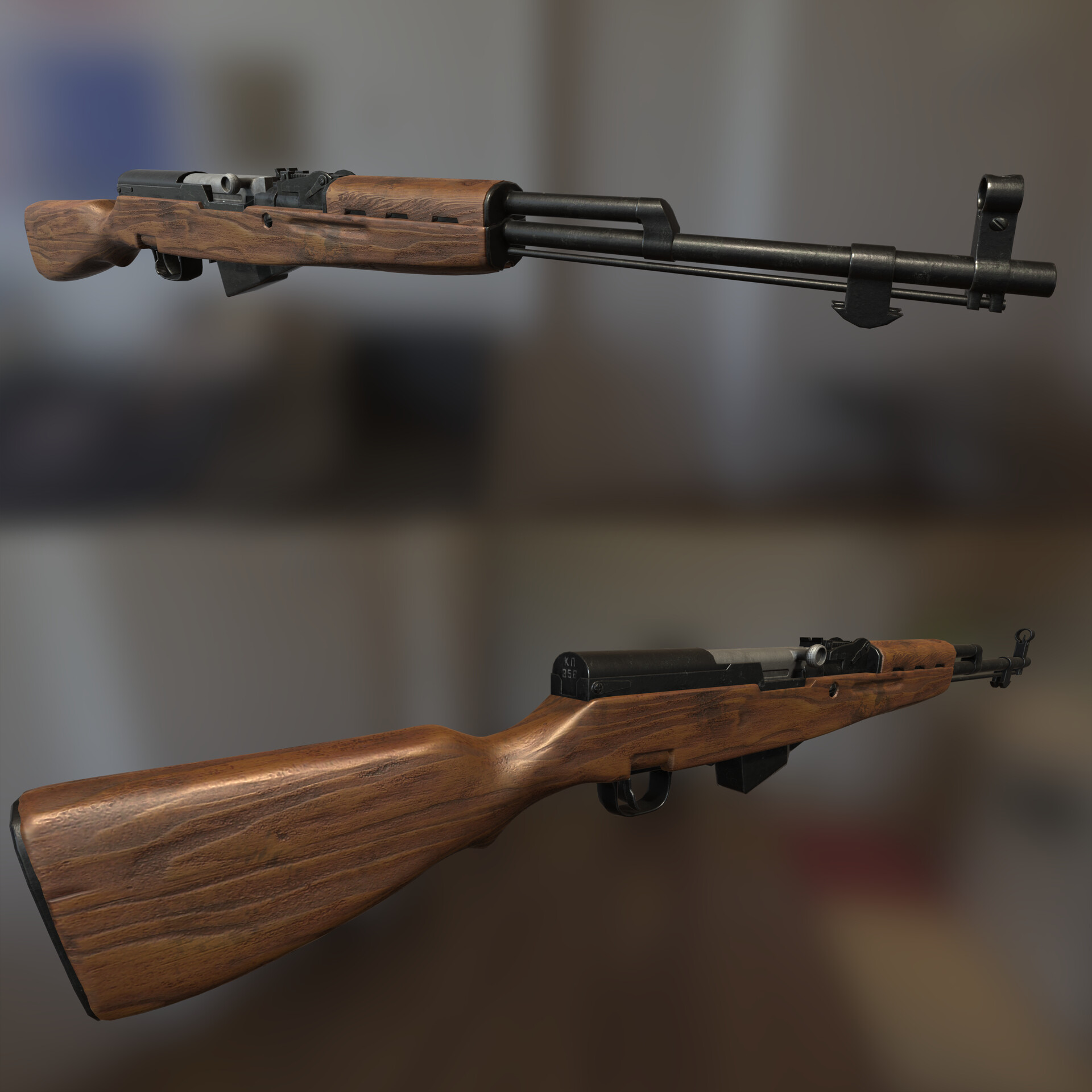 ArtStation - SKS Rifle Personal Project (PBR)