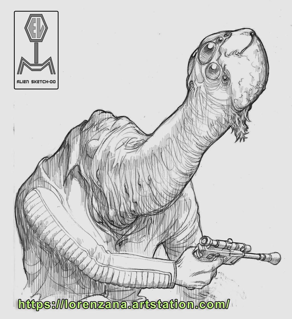ArtStation - Alien Sketch 00