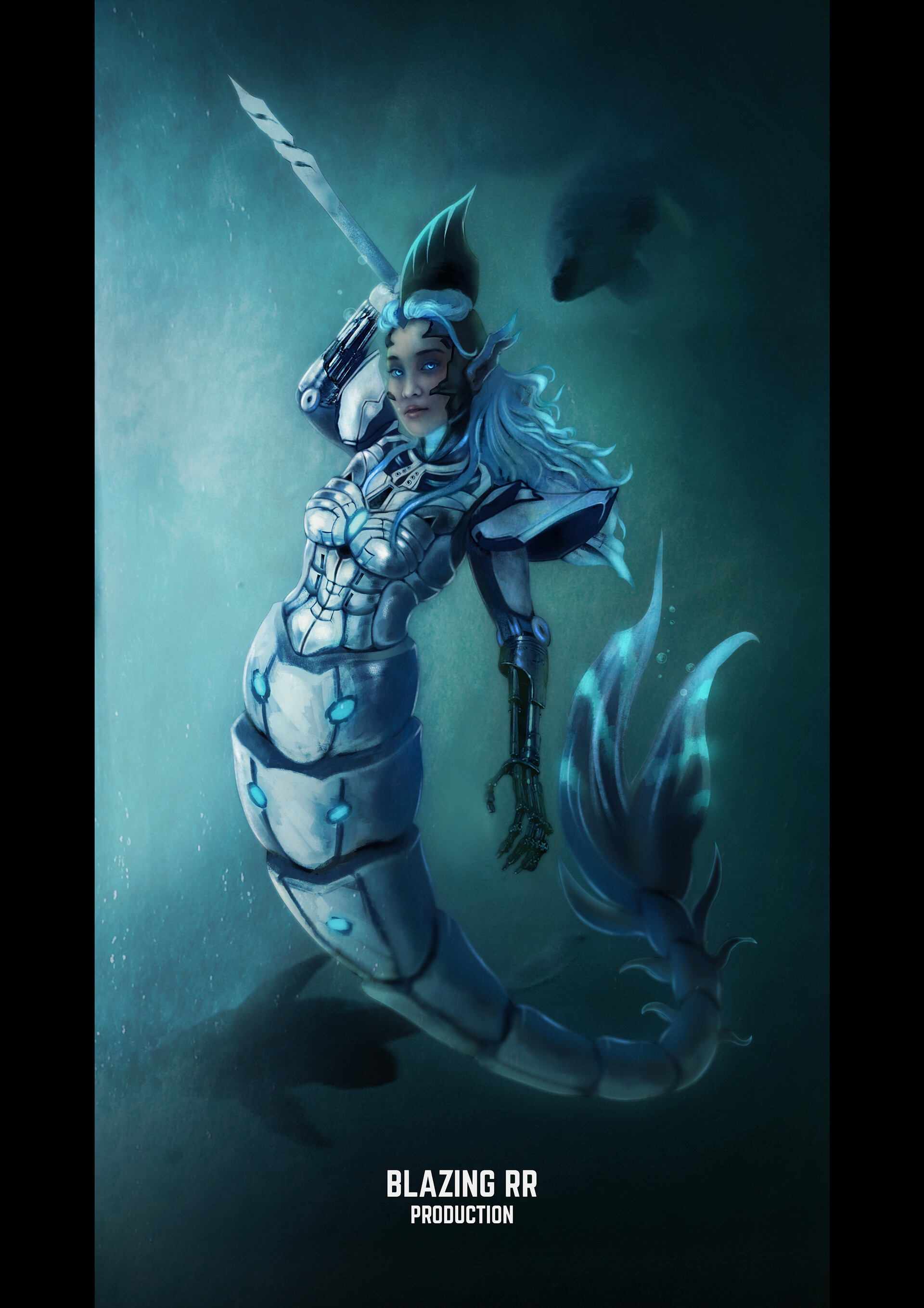 ArtStation - Stroke of Terror (Nadya Jacqueline as Mer-Mecha)