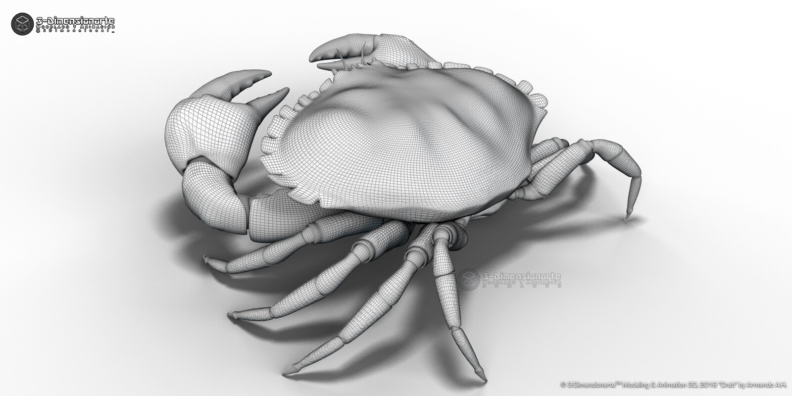 ArtStation - Crab [Wireframe]
