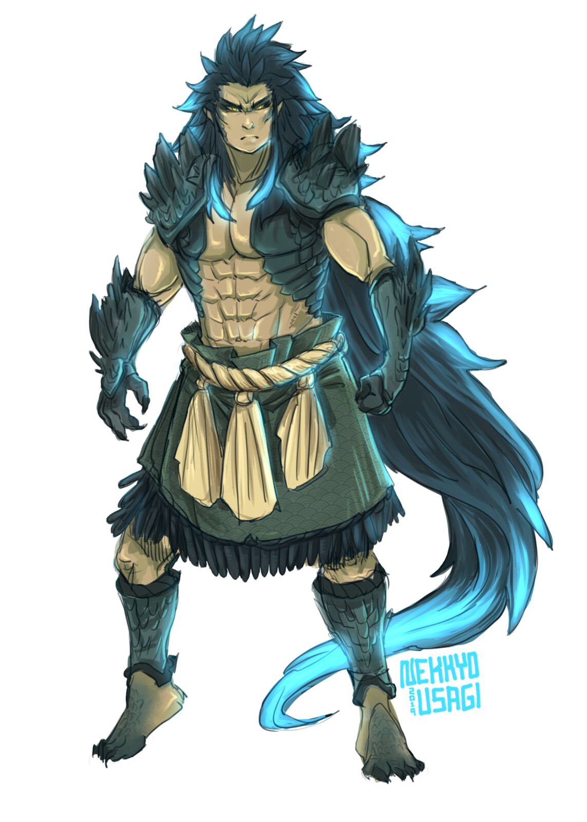 Nekkyo Usagi - Human / Gijinka Re-design - GODZILLA