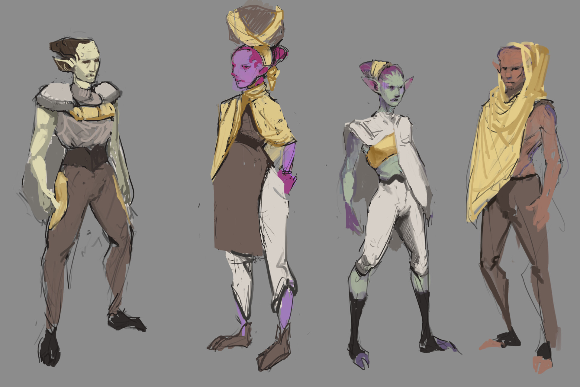 female alien design