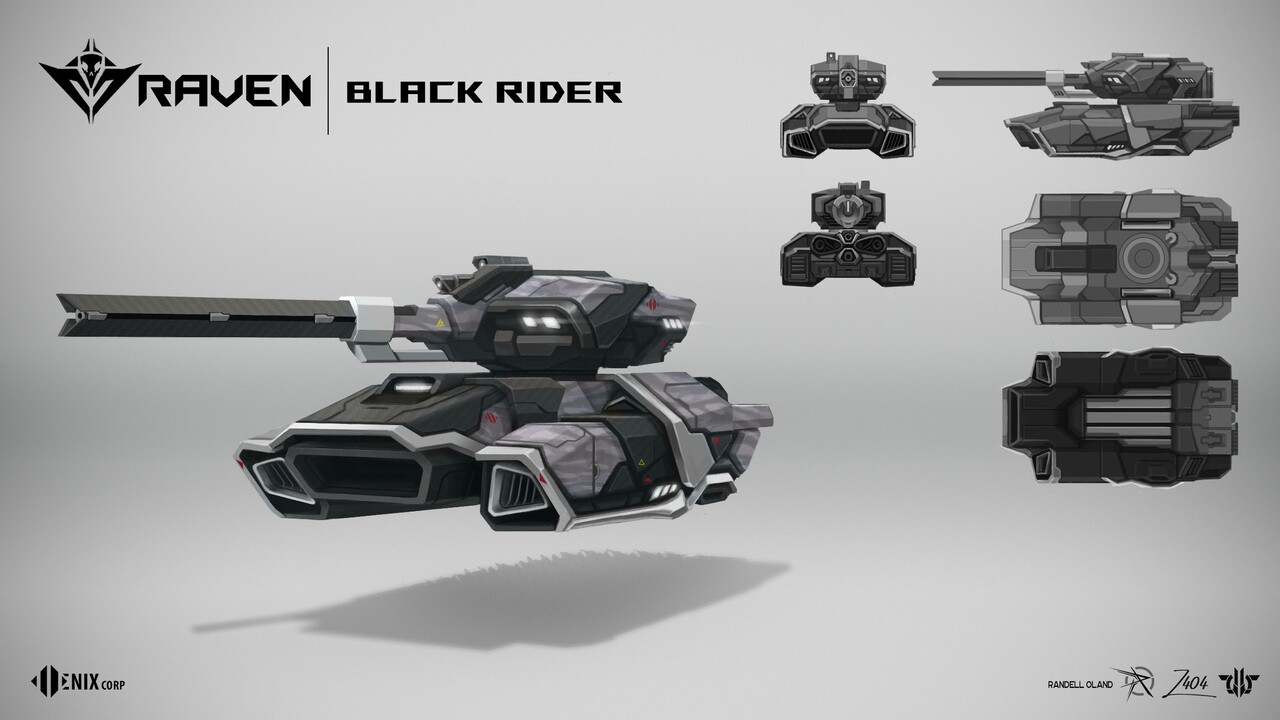 ArtStation - Concept of the new hull for Tanki X - Raven