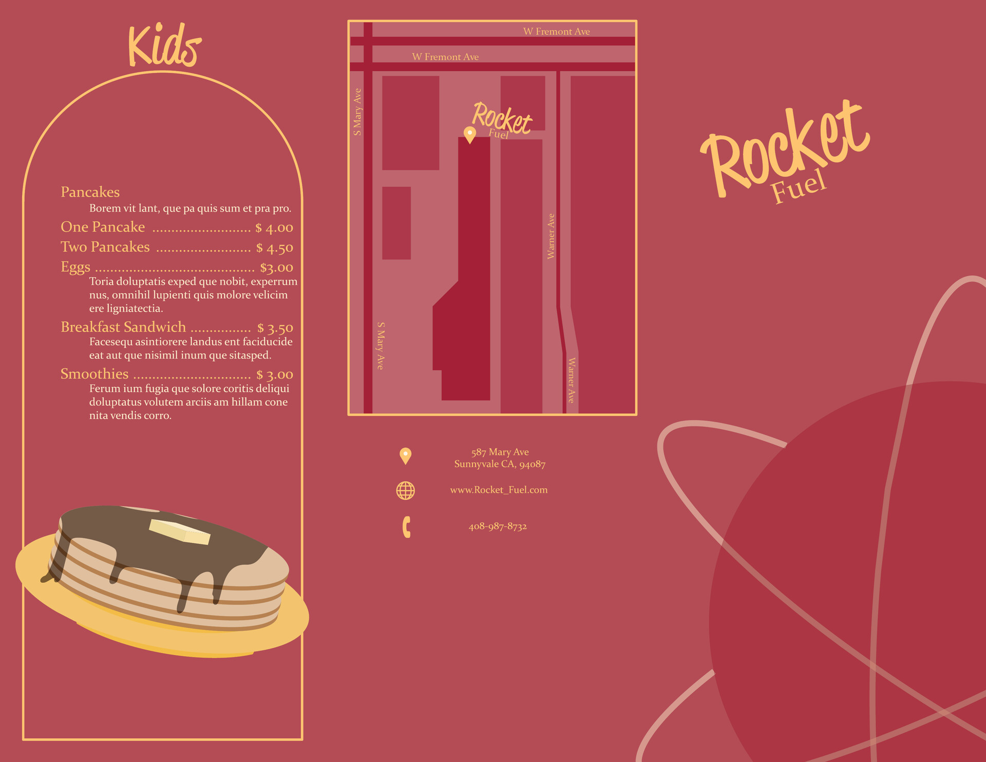 ArtStation - Rocket Fuel Trifold Menu