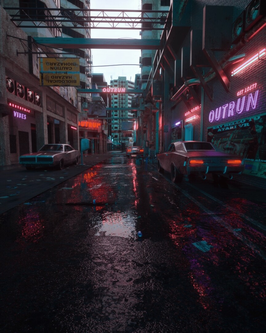 ArtStation - Alley Road