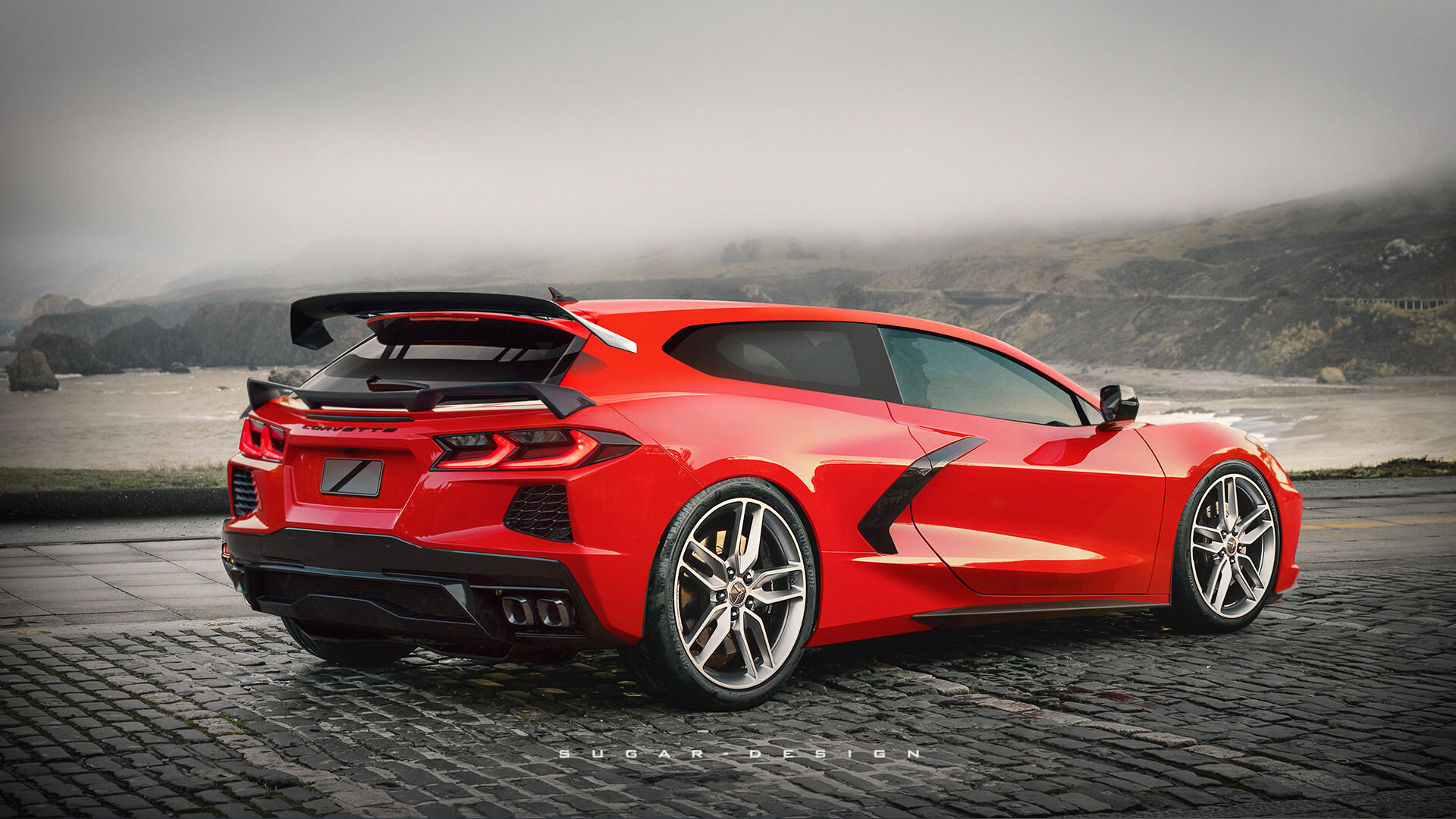 ArtStation - Corvette C8 Hatchback