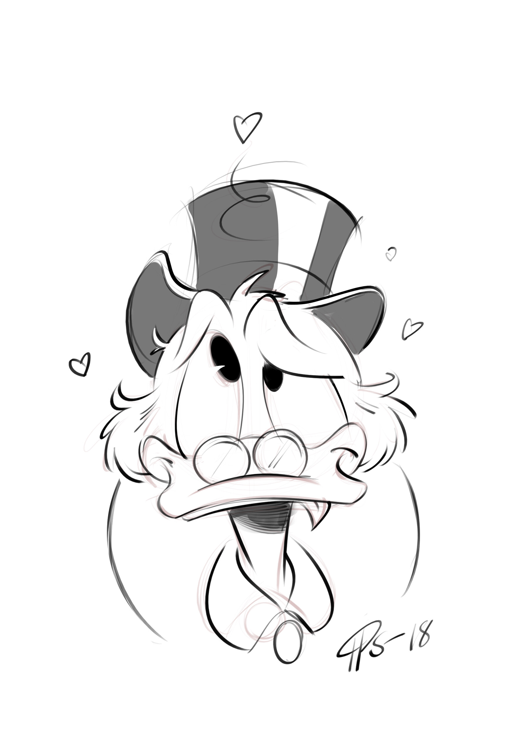 ArtStation - Uncle Scrooge doodle