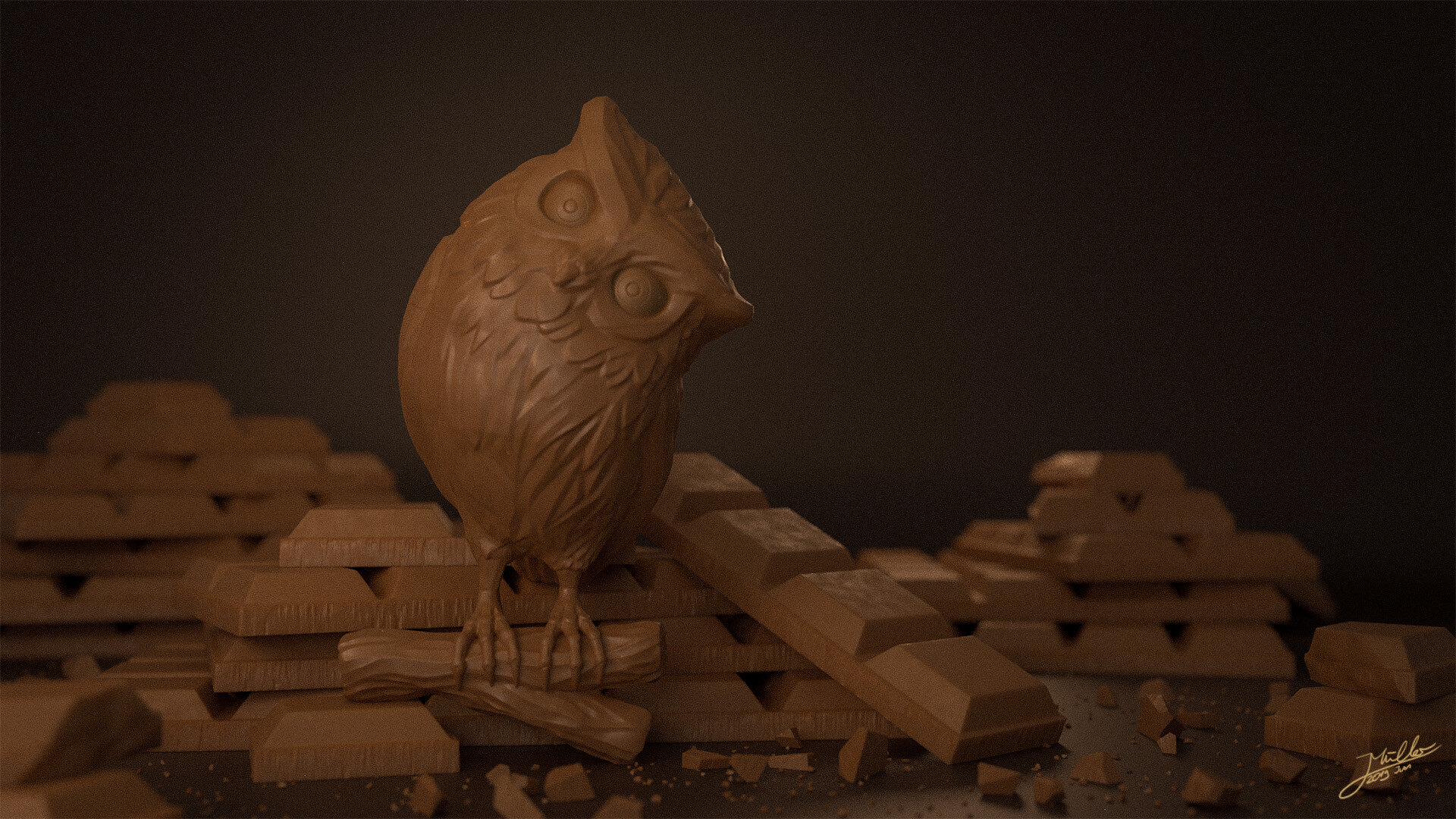 ArtStation - Chocolate Owl