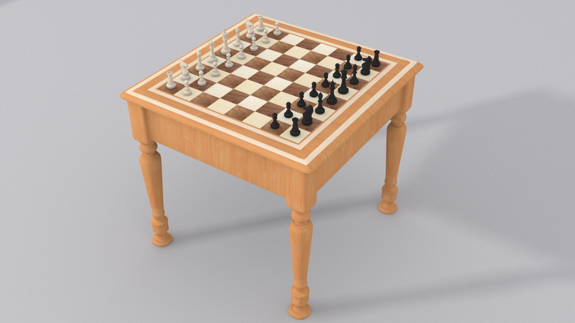 ArtStation - First 3ds Max project - Chess