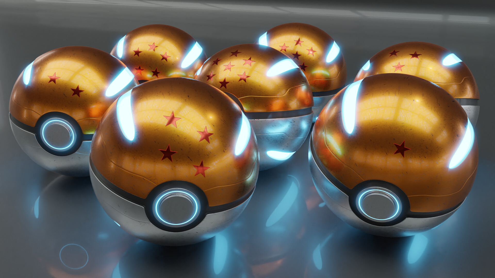 ArtStation - DBZ Pokeballs