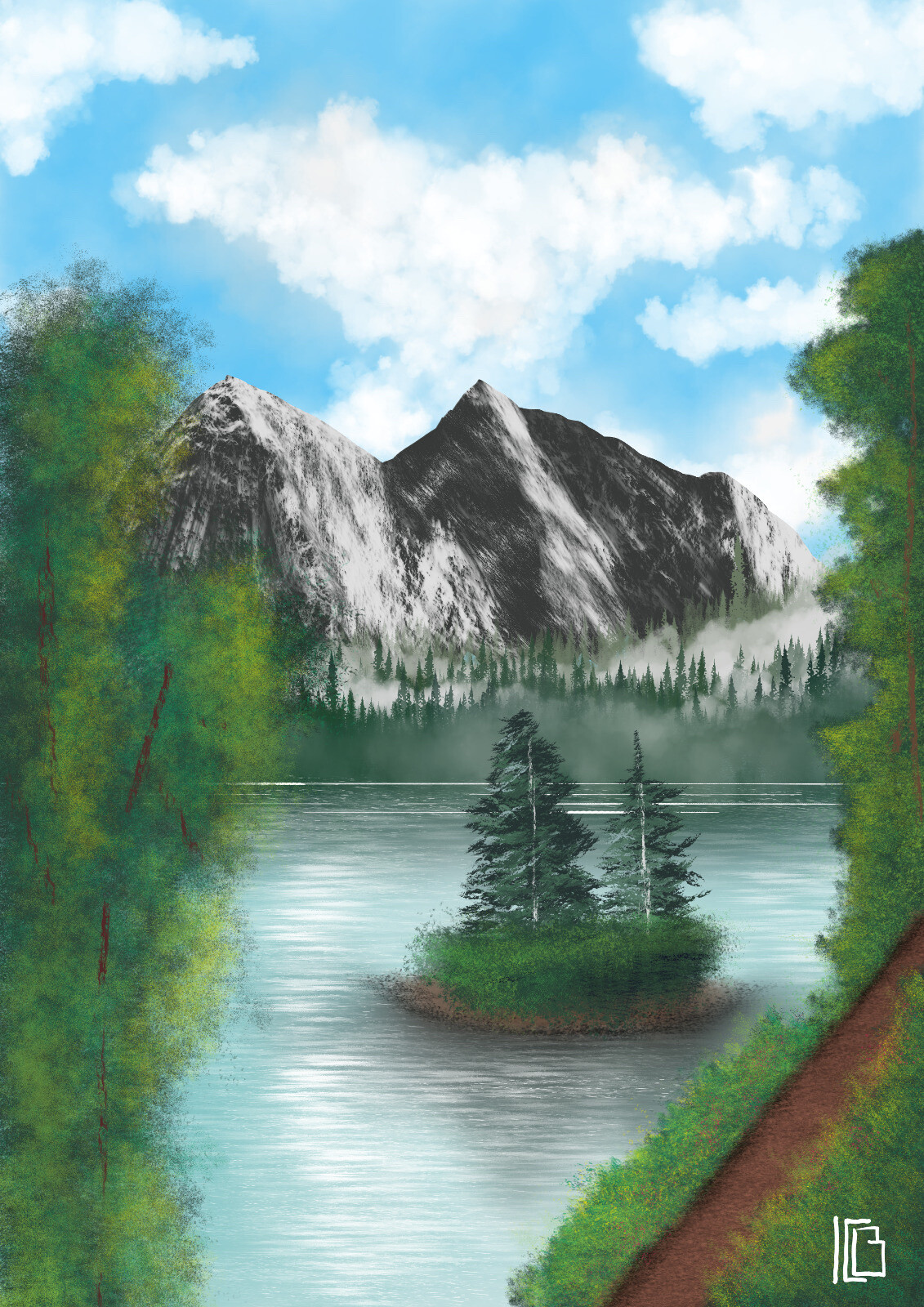 ArtStation - Just a peaceful landscape.