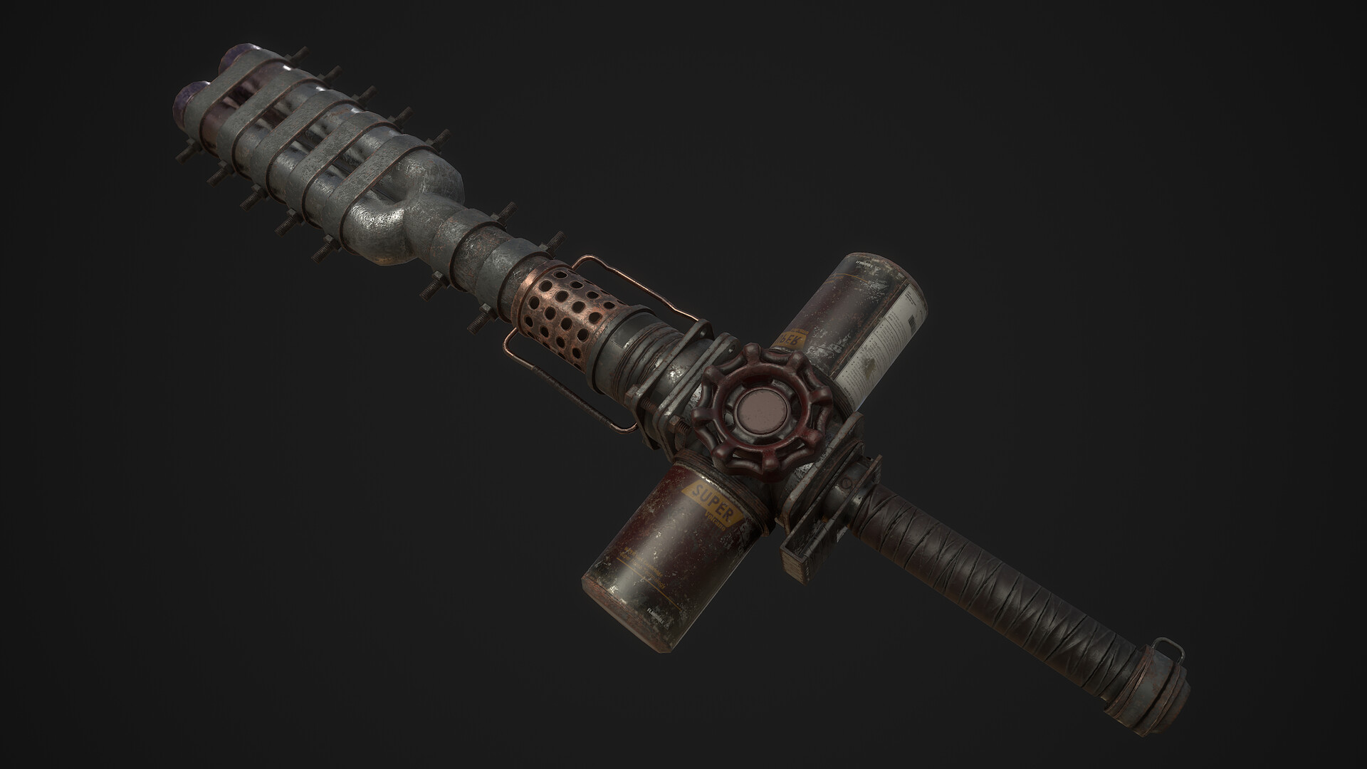 ArtStation - Improvised Fire Mace