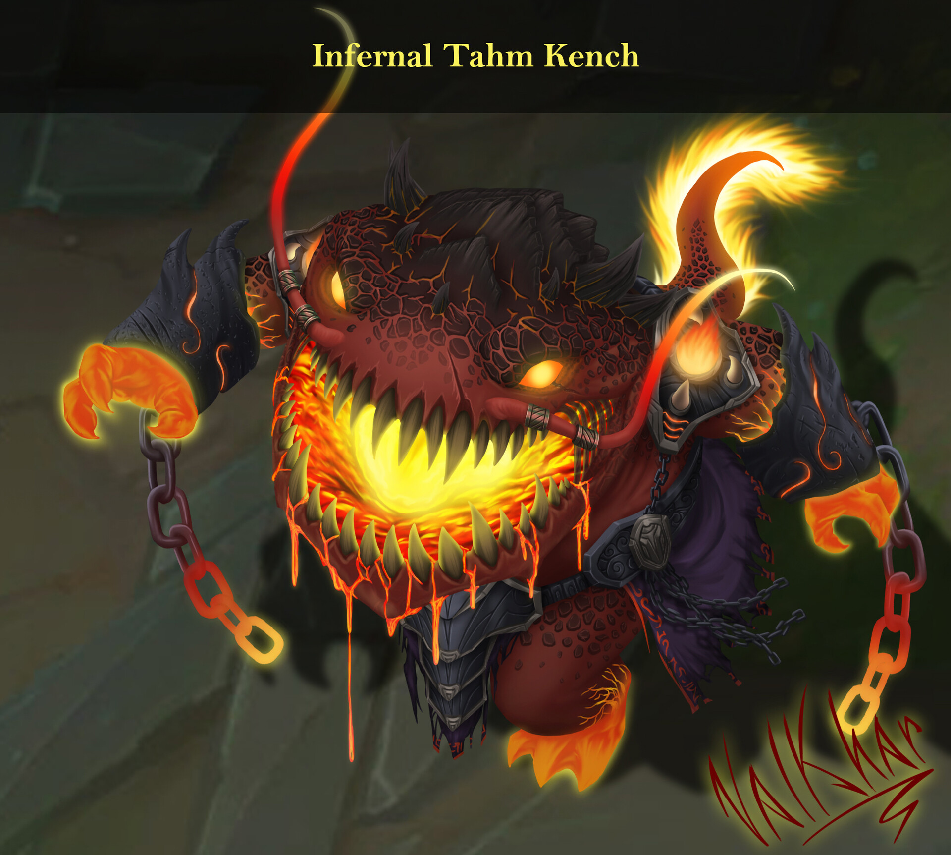 ArtStation - Infernal Tahm Kench