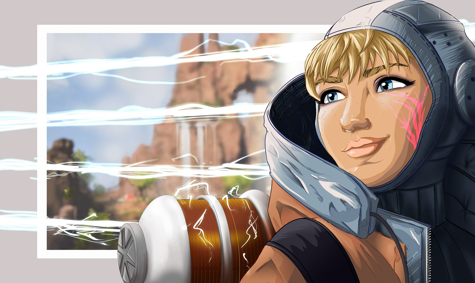 ArtStation - Wattson from Apex Legends