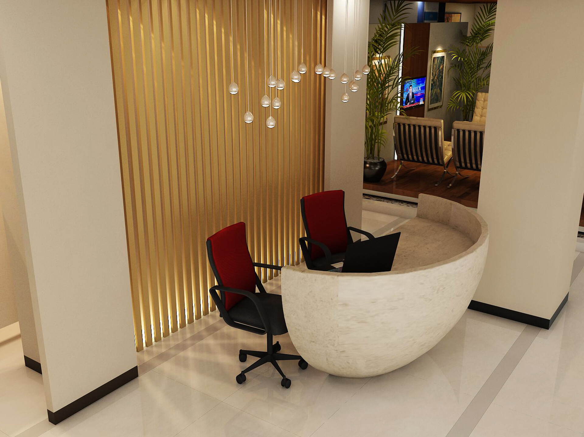 ArtStation - ******* RECEPTION AREA