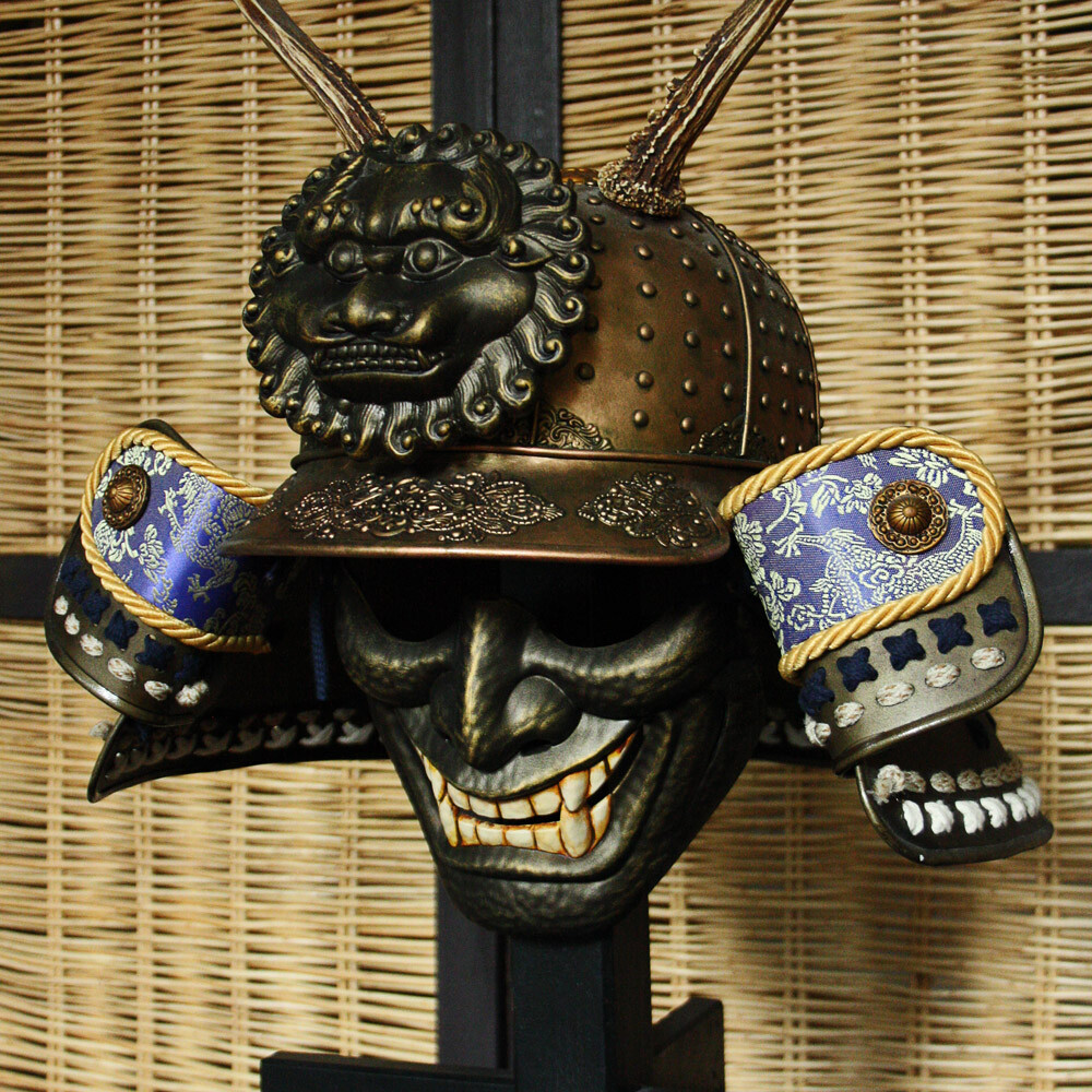 ArtStation - Samurai helmet copper