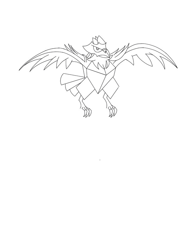 Pokemon Staraptor Coloring Pages