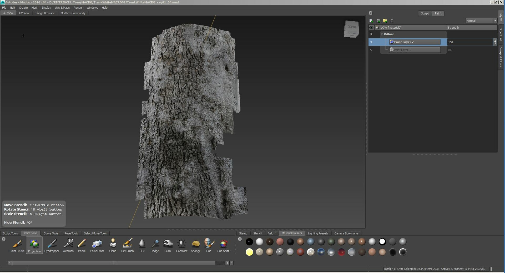 William Kidwell - Tileable PBR bark material from high resolution scan data