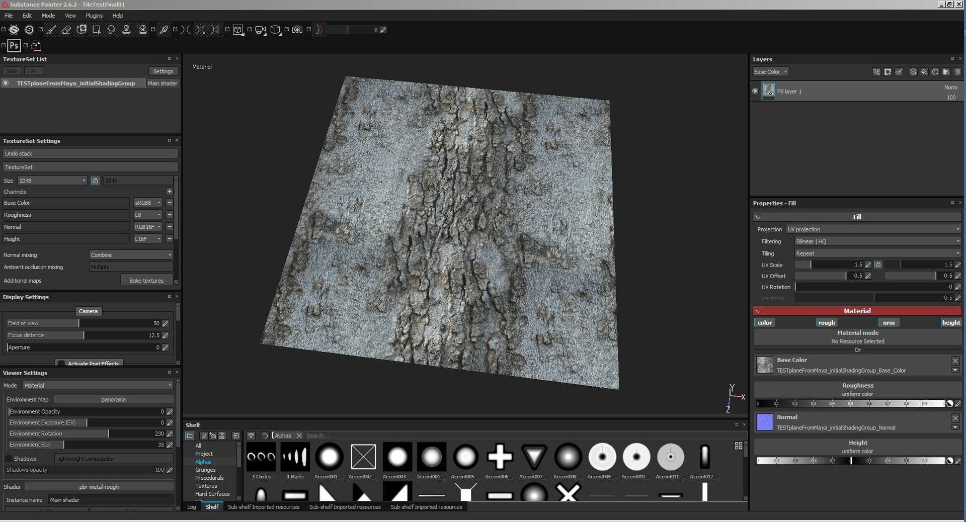 William Kidwell - Tileable PBR bark material from high resolution scan data