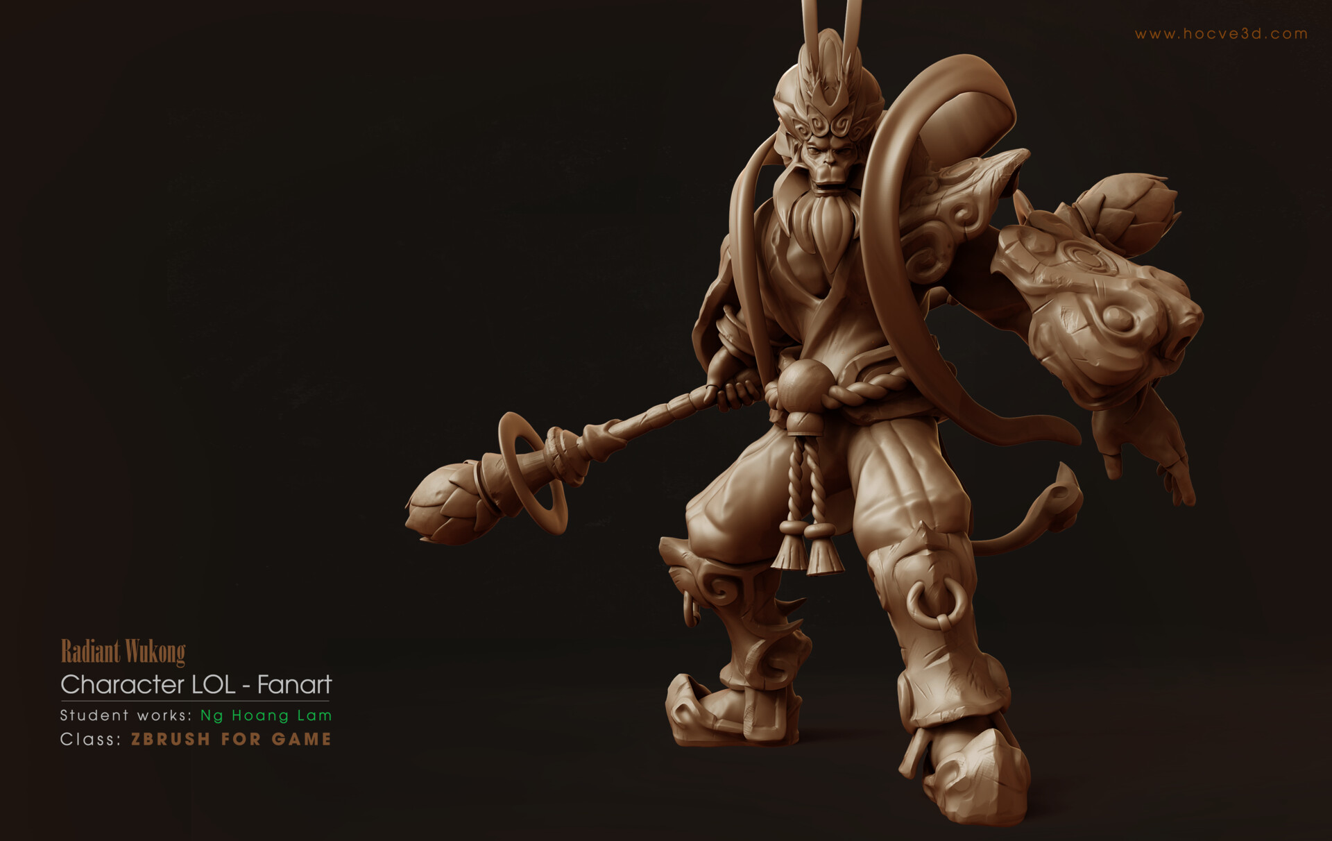Diep Duong Van - RADIANT WUKONG - STUDENT WORKS - RENDER CLAY