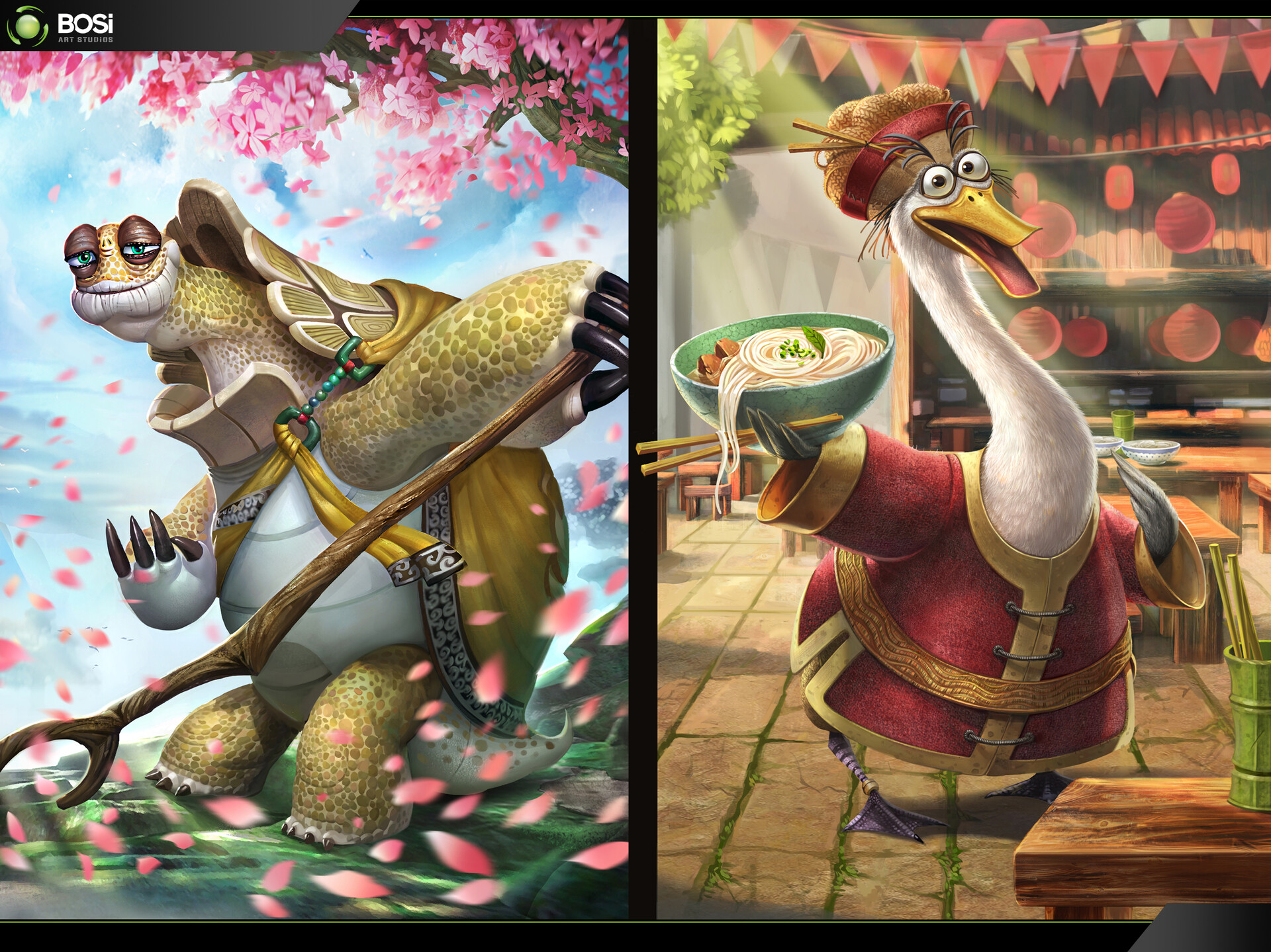 ArtStation - 2D Illustration - Kung Fu Panda Game Art