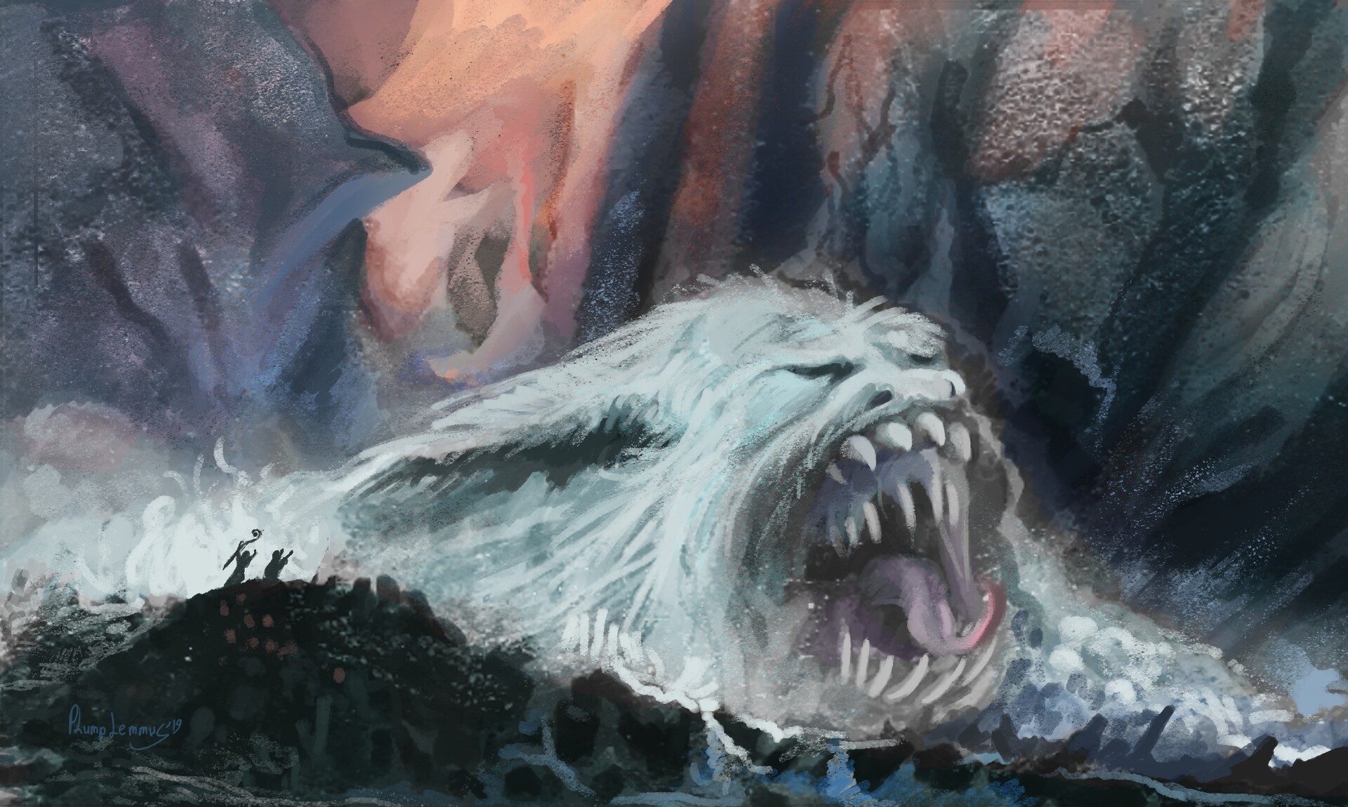 ArtStation - Monster Of The Ice Gorge