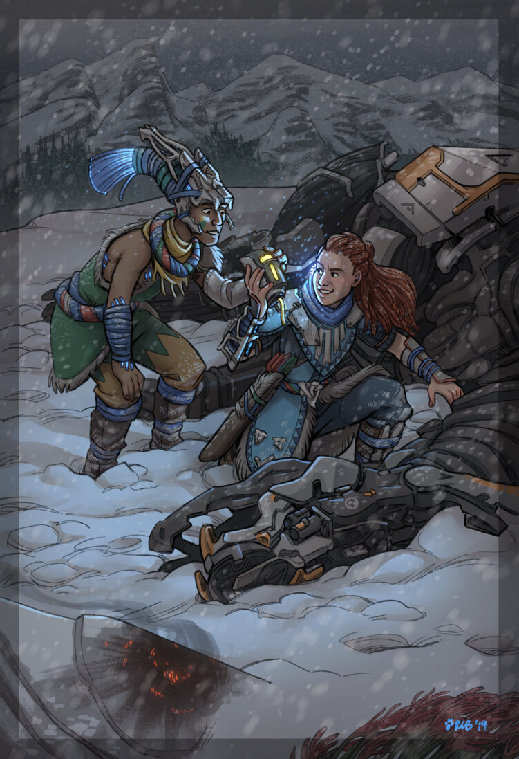 ArtStation - Stripping a Scorcher (Horizon Zero Dawn)