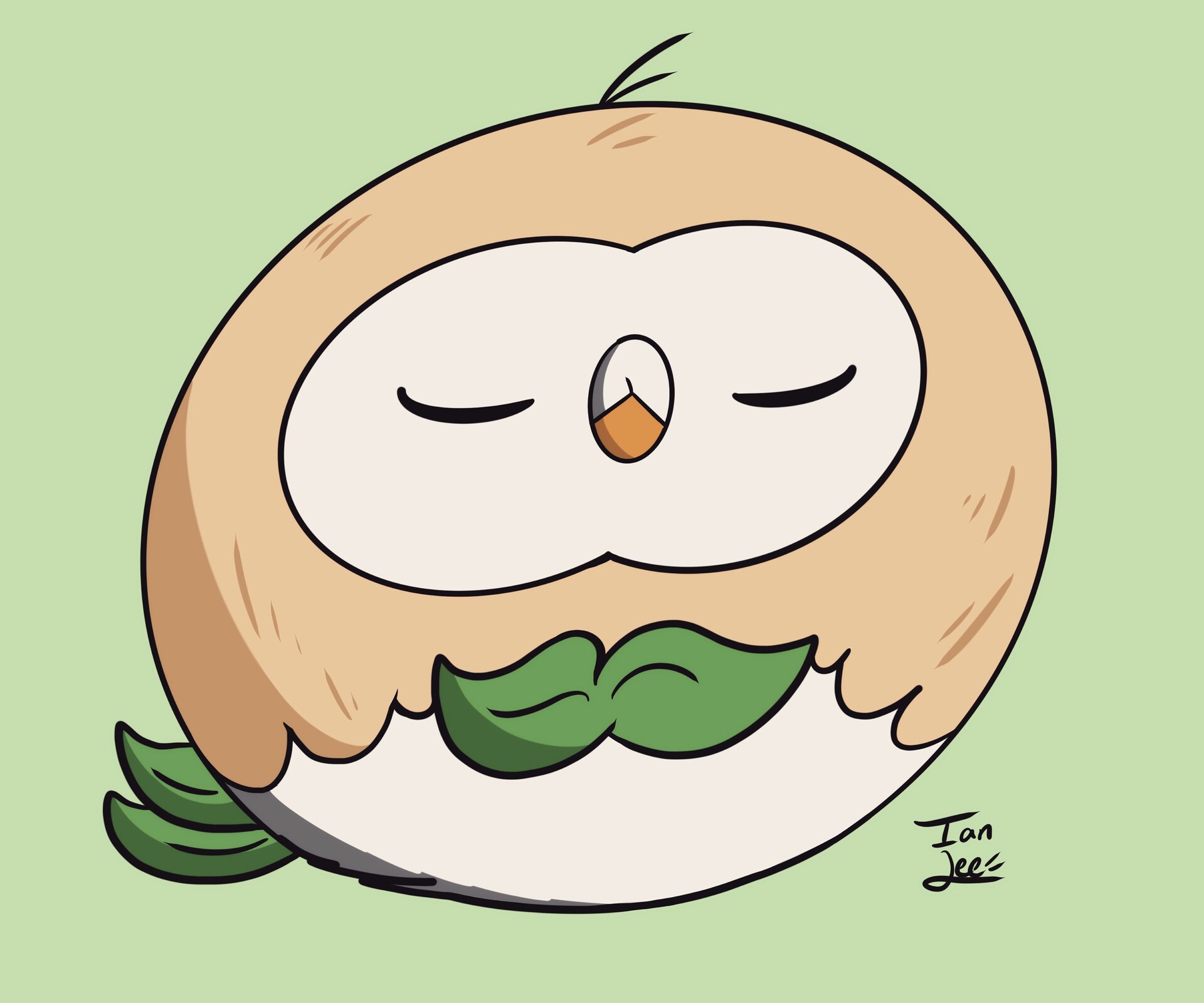 ArtStation - Sleepy Rowlet