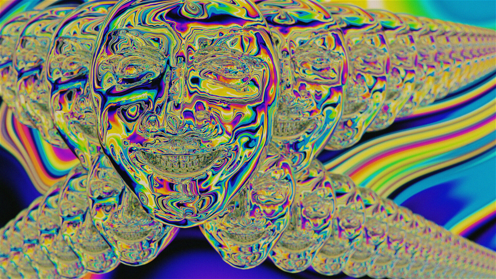 ArtStation - PSYCHEDELIC TROLLFACE