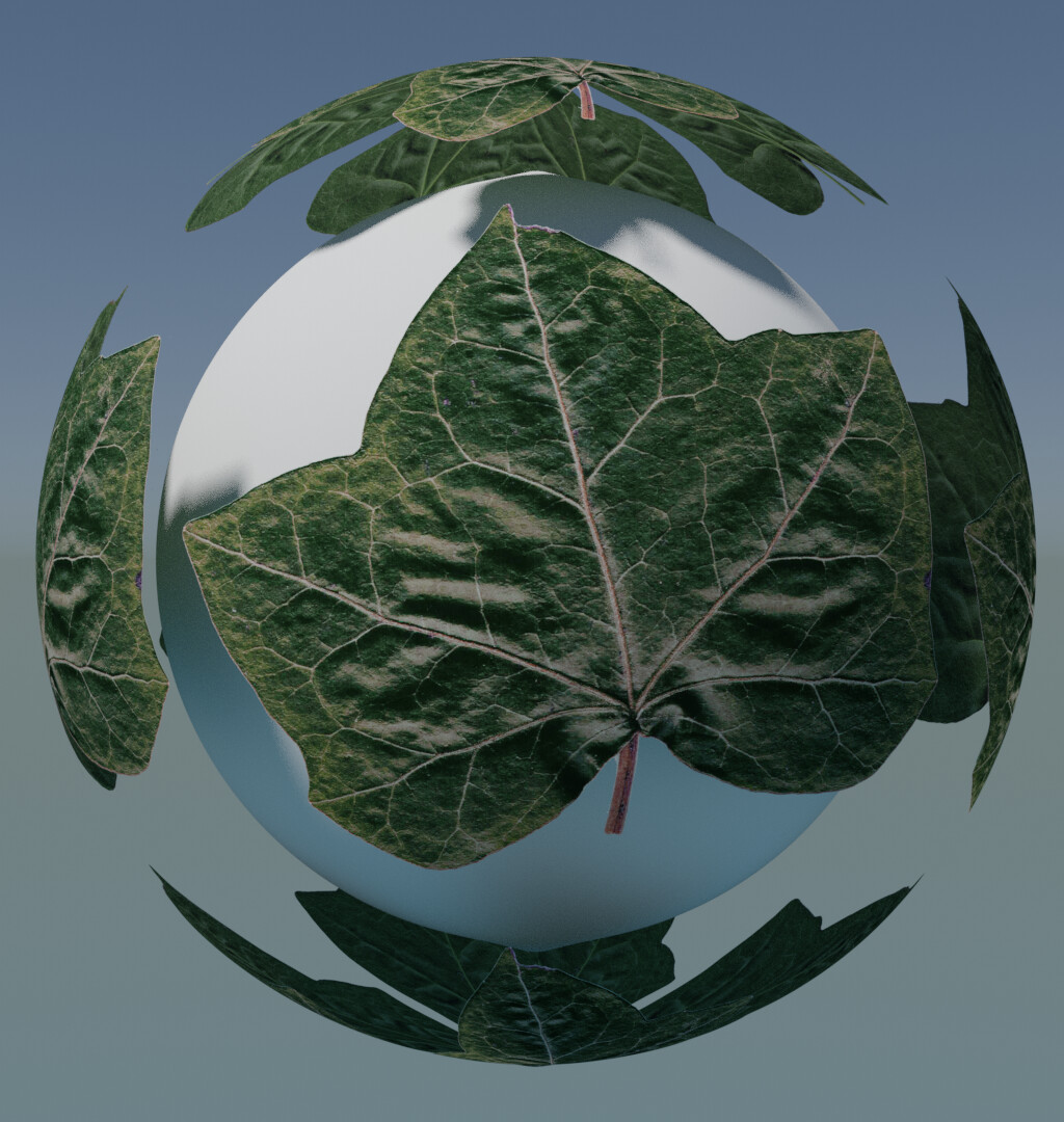 ArtStation - 2 sided leaf material