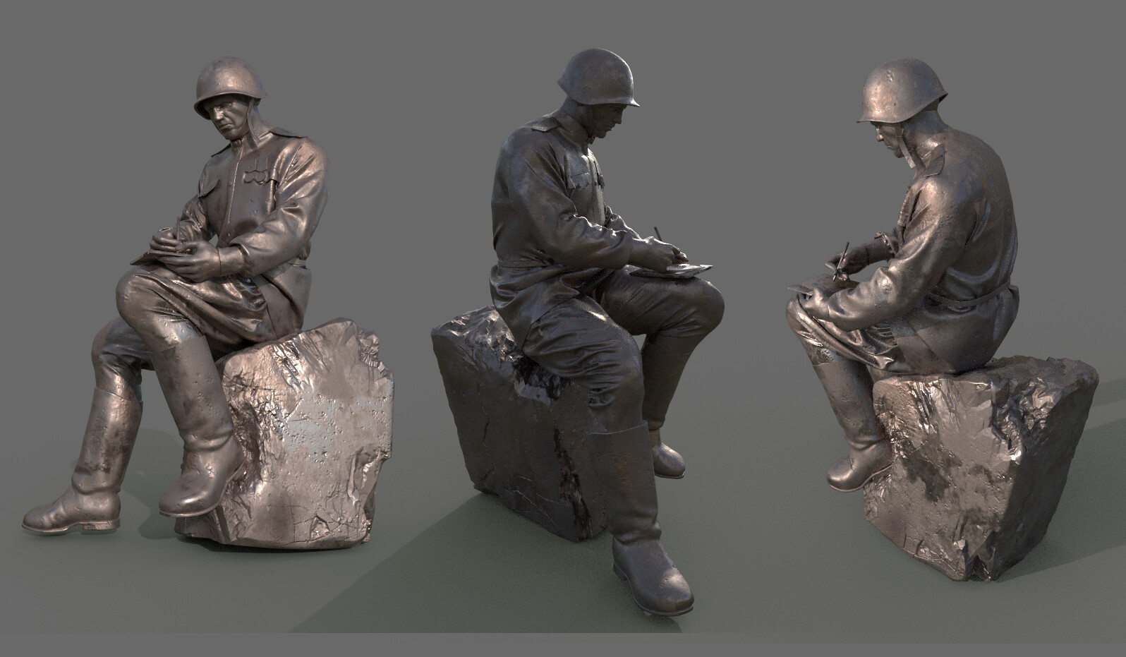 ArtStation - World War 2 monument Project