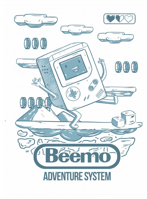 ArtStation - Beemo adventure (T-shirt Illustration)