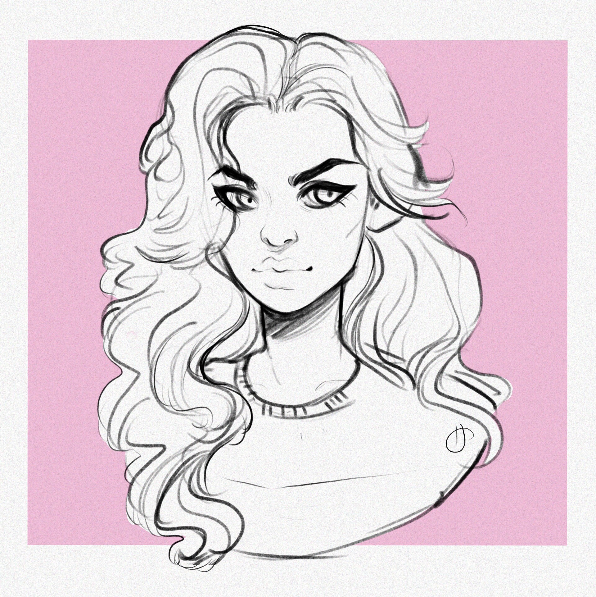 ArtStation - Sketch portrait examples