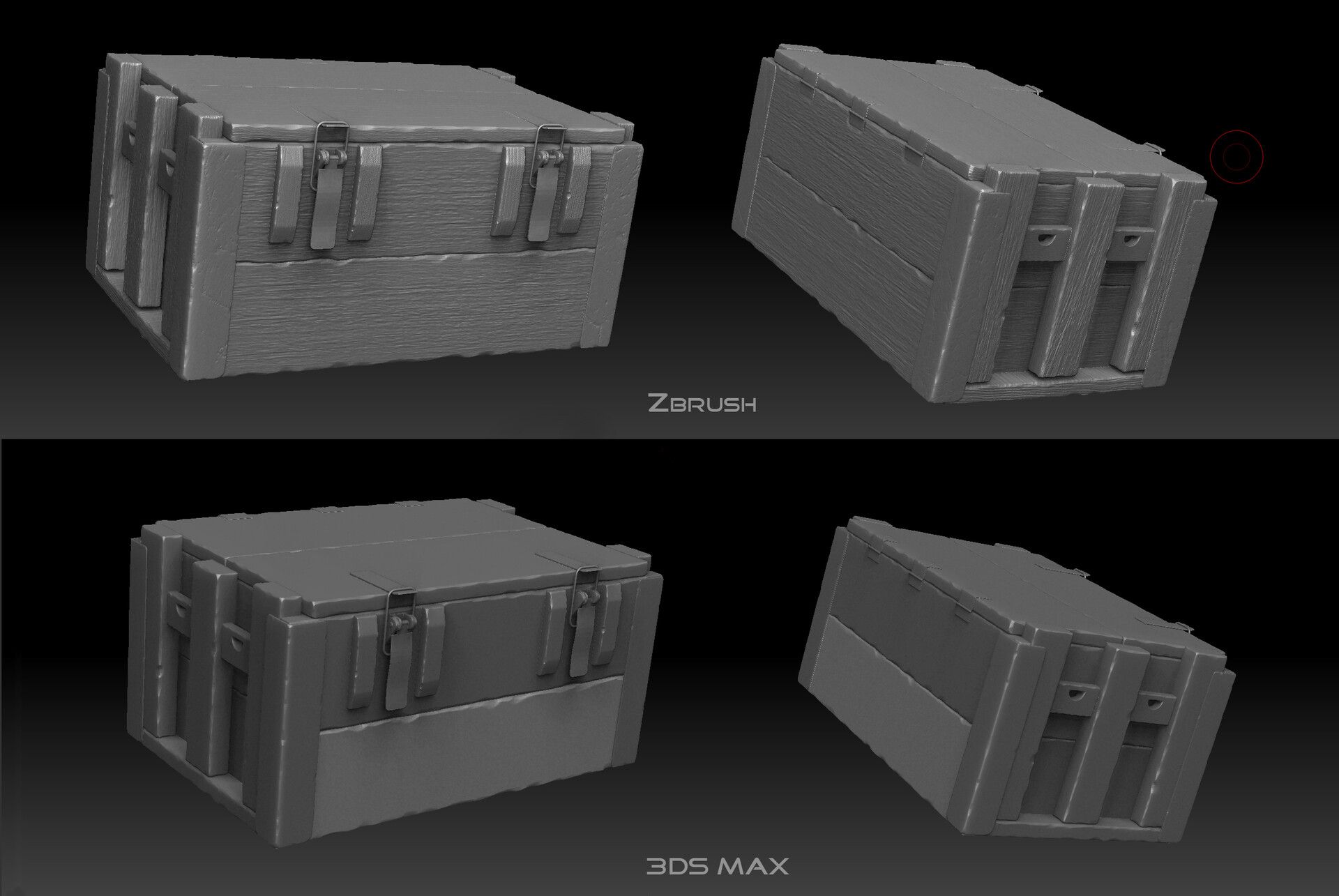 ArtStation - Ammo Box_GettingReadyForTexturing