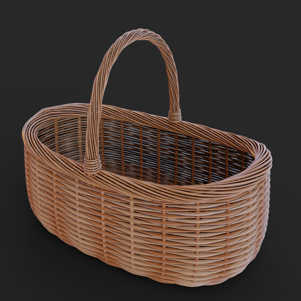 Erindale Woodford - Wickr - Blender Node-based Procedural PBR Wicker