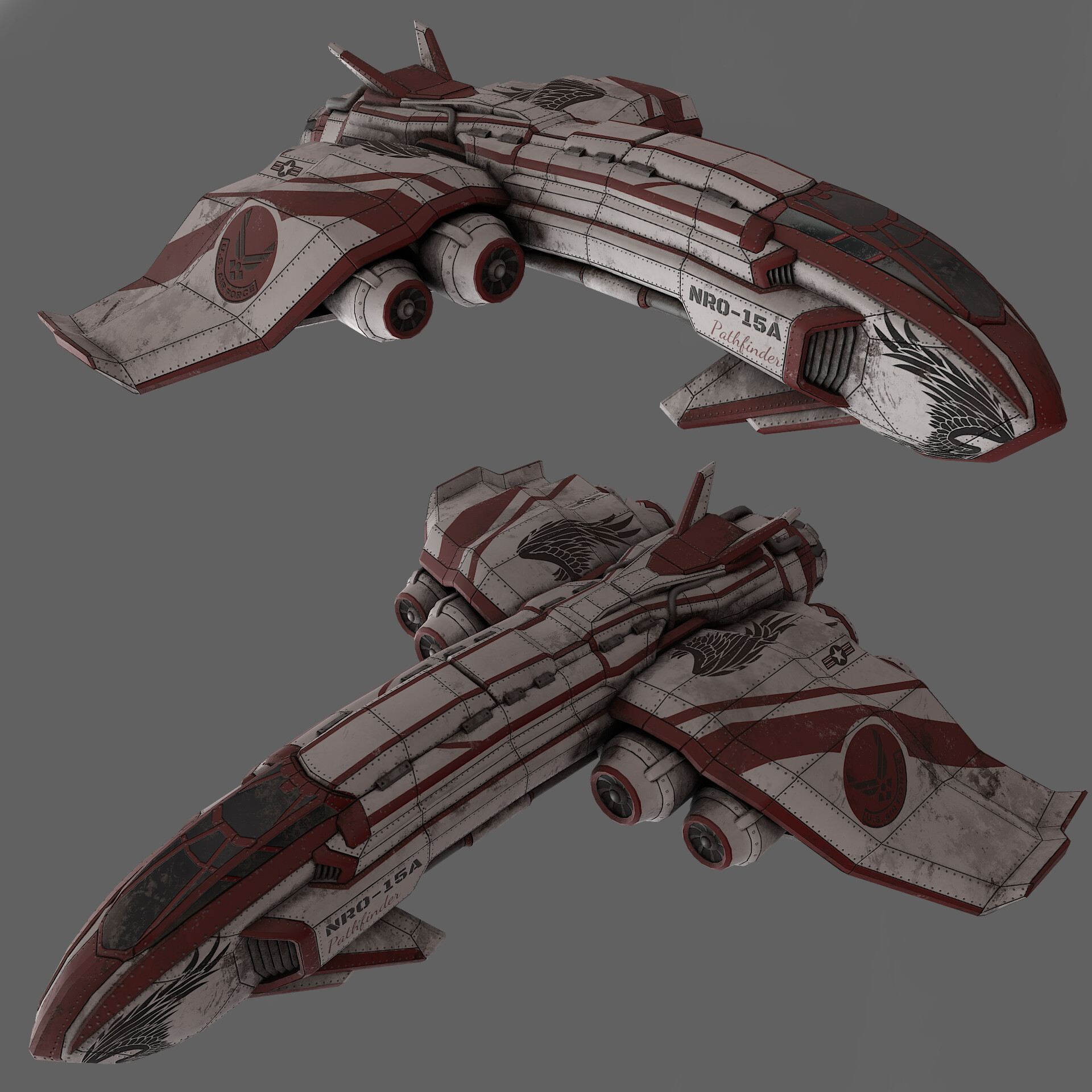 ArtStation - NRO-15A "Pathfinder" jetplane