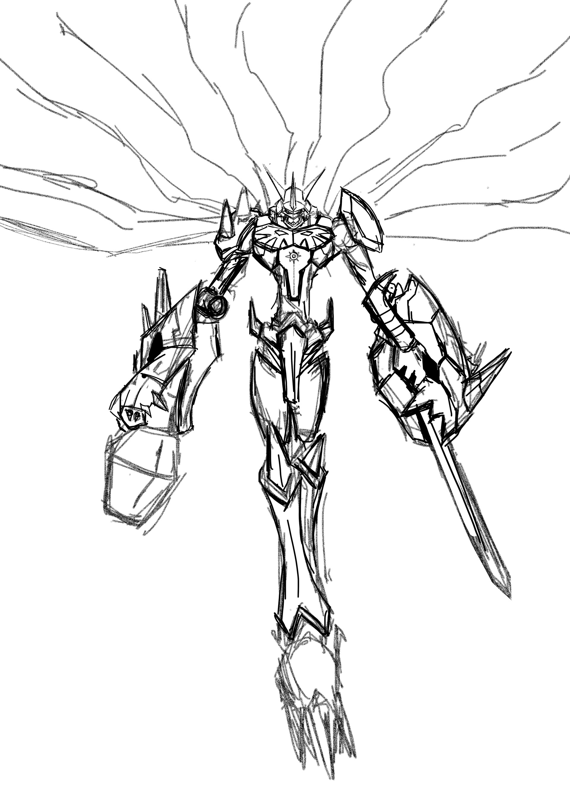 omnimon coloring page