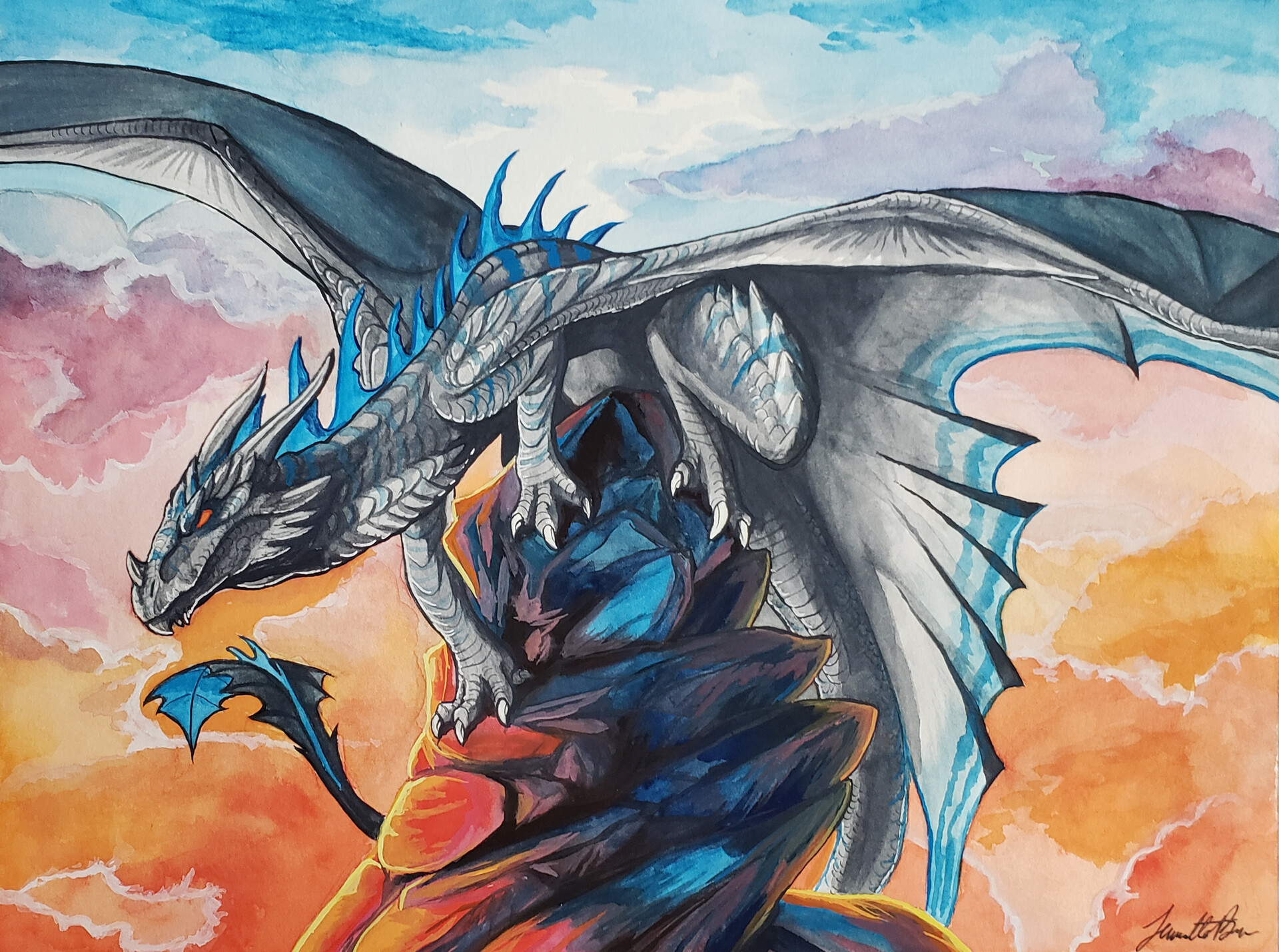 ArtStation - Colorful perch